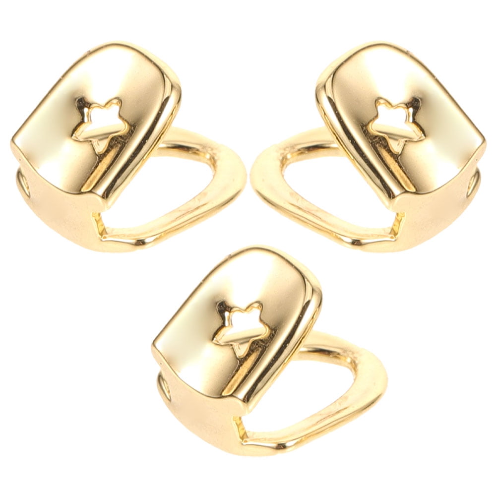 Masteelf 3pcs Single Tooth Cap Fake Grills for Teeth Hip Hop Style ...