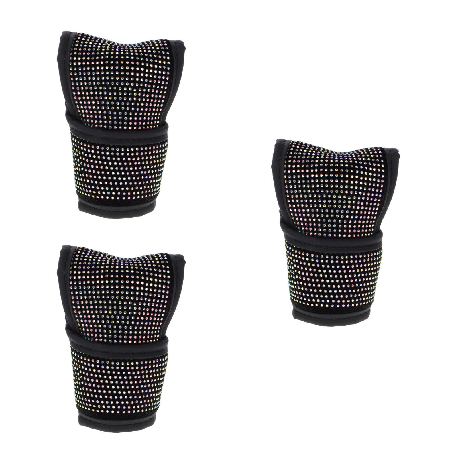 Masteelf 3pcs Sparkling Car Gear Shift Cover Rhinestone Gear Knob ...