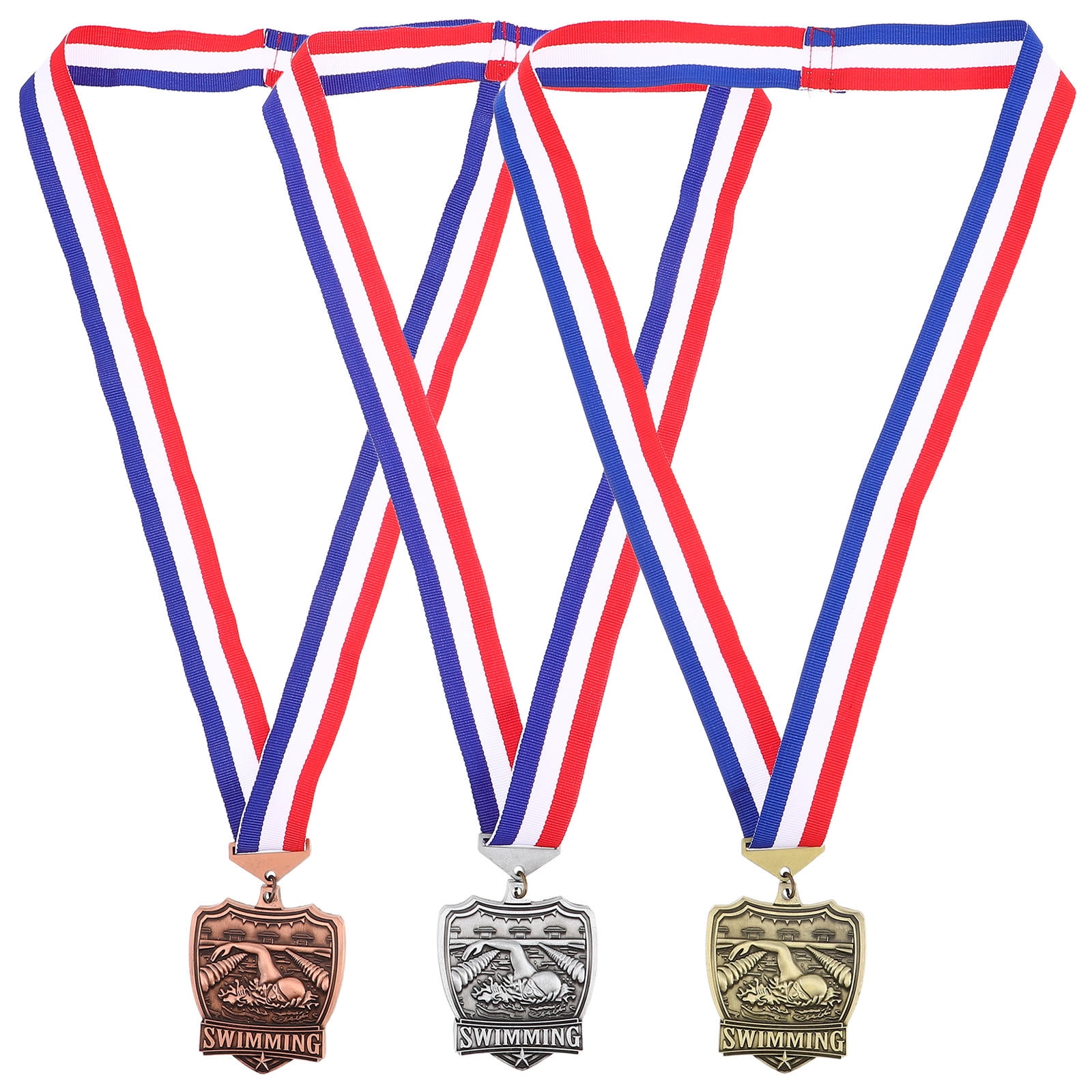 Masteelf 3pcs Swimming Medals Award Medals For Kids Award Medals Metal ...