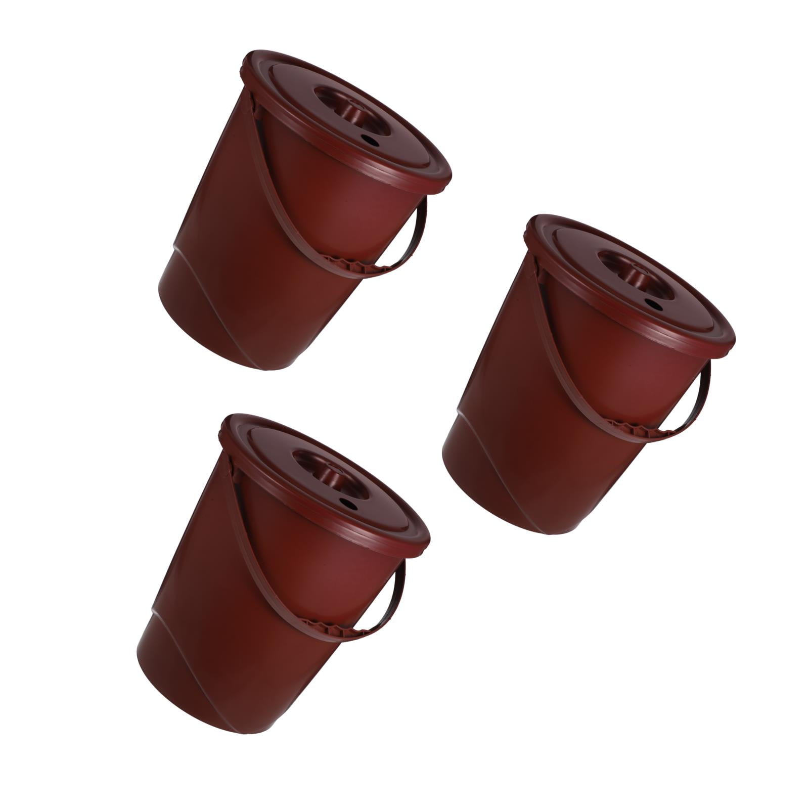 Masteelf 3pcs Tea Waste Drainage Container with Flip Lid and Handle 5L ...