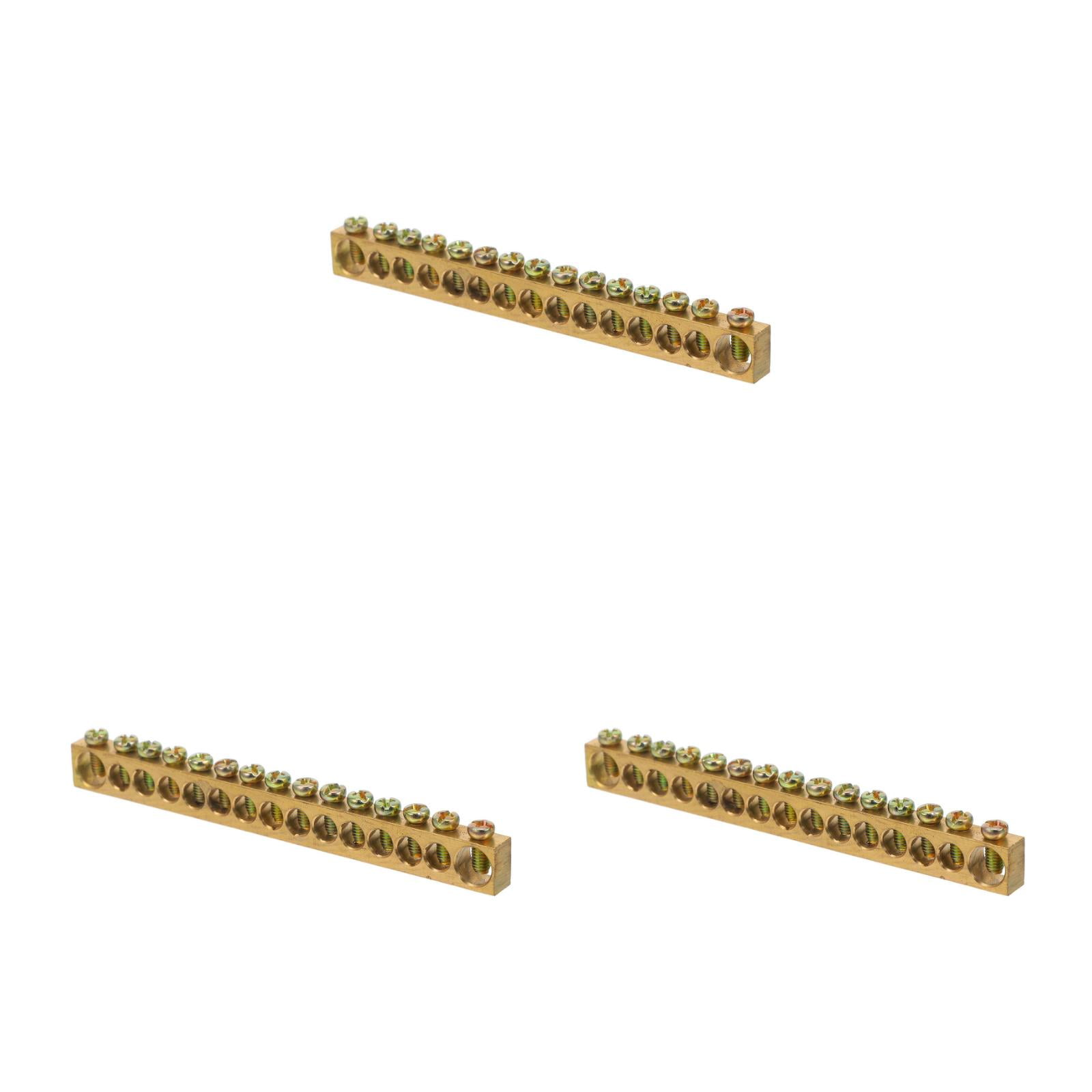 Masteelf 3pcs Terminal Bus Bar Distribution Terminal Bus Bar Ground Bar ...