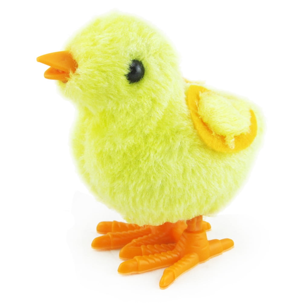 Masteelf 3pcs Wind up Toys Easter Toy Wind-Up Jumping Chicken Plush ...