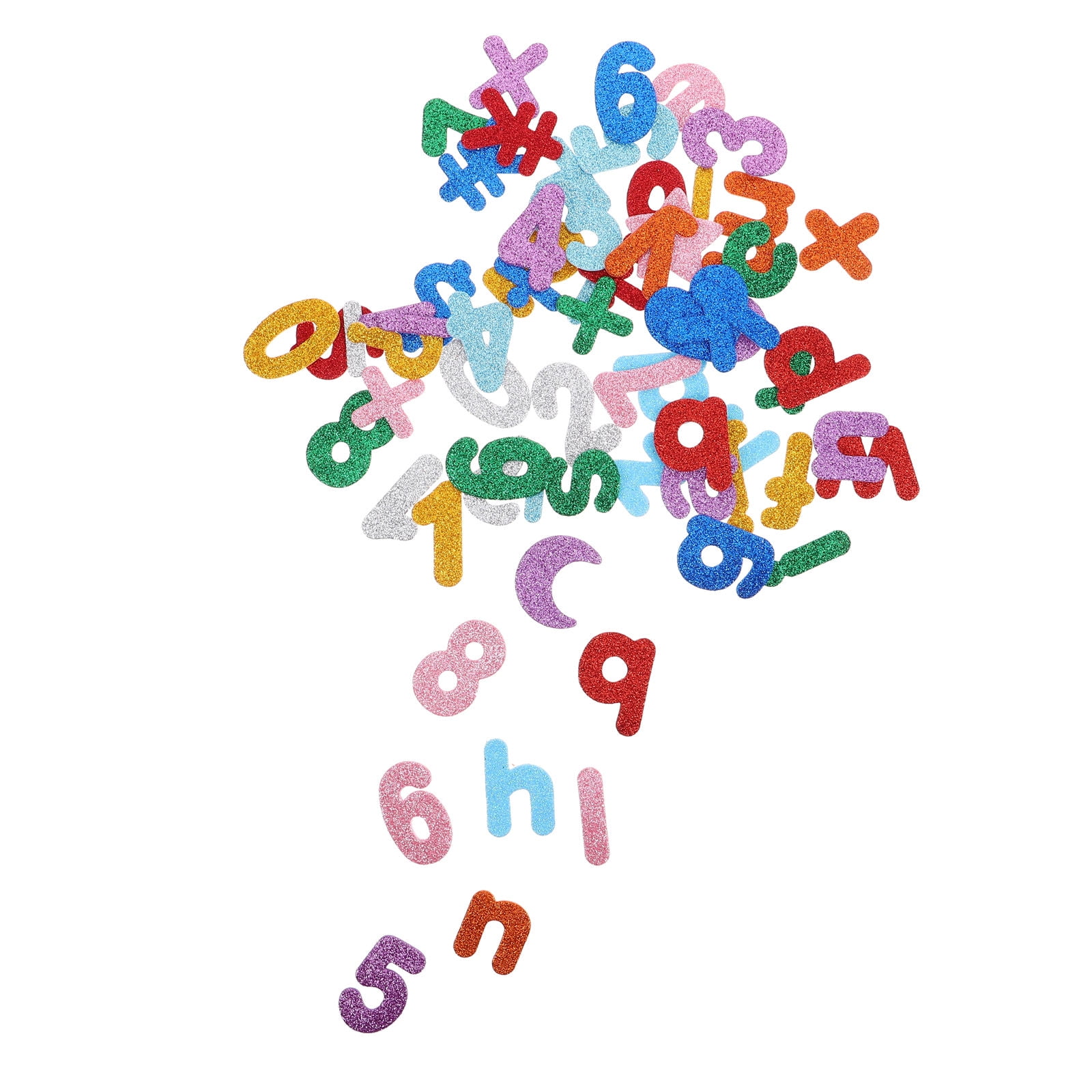 Masteelf 4 Bags Self-Adhesive Glitter Letter Stickers Kids Shiny ...