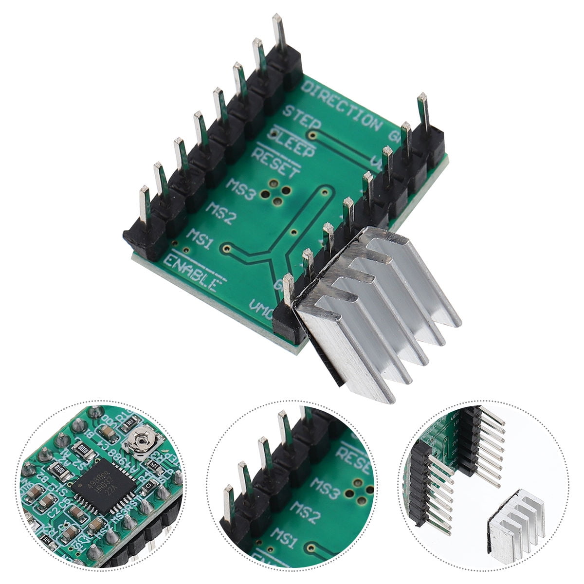 Masteelf 4 PCS A4988 Stepper Motor Driver Control Module Crank Vehicle ...
