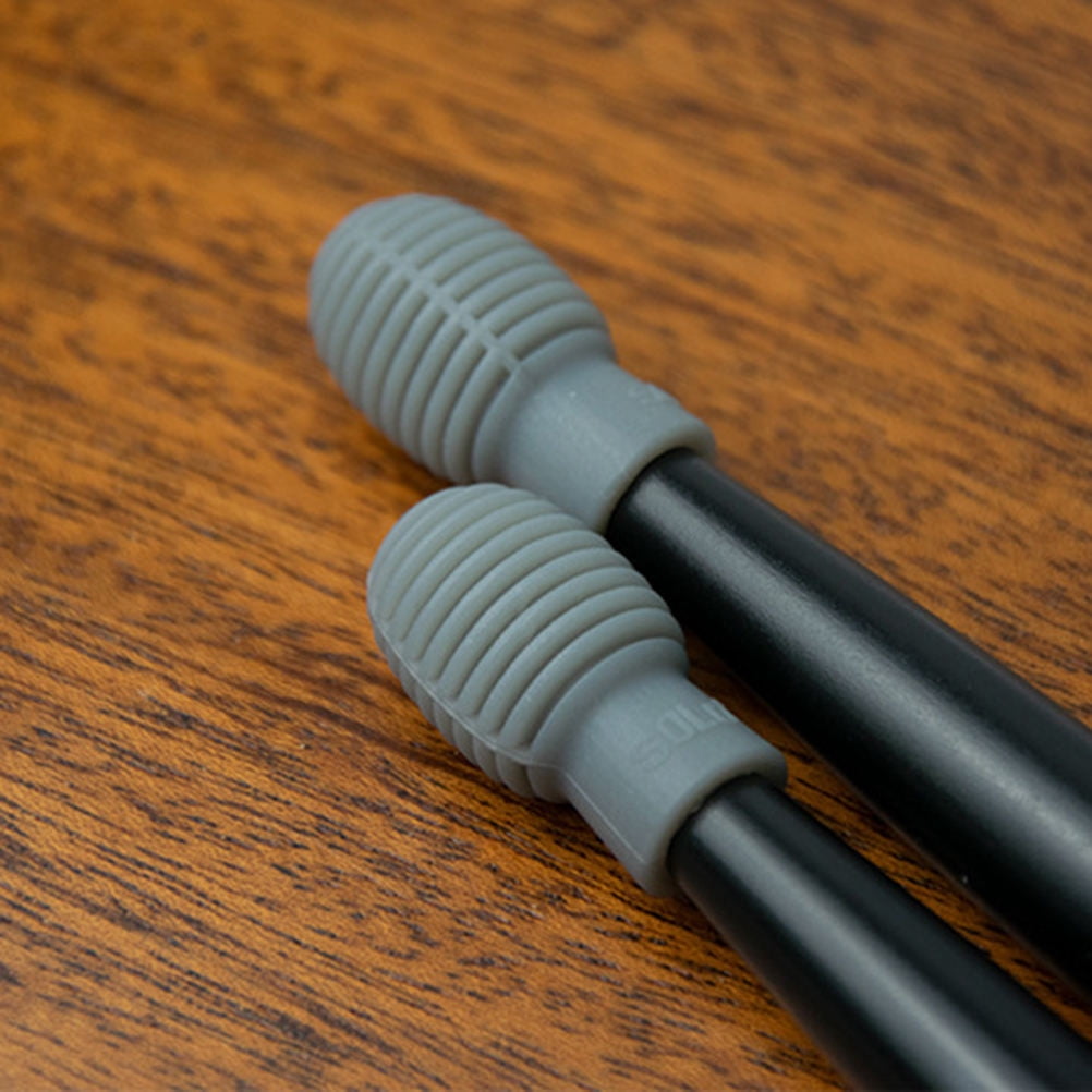 DRAFIDEEP 4Pcs Grey Silicone Drum Stick Caps Drum Accessories for ...