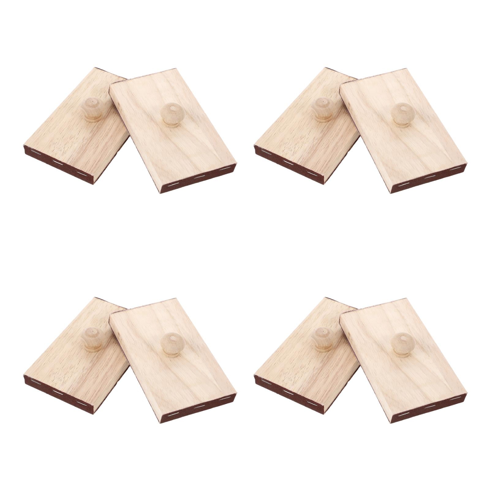 Masteelf 4 Pairs Funny Wooden Castanet Clapper Percussion Instrument ...