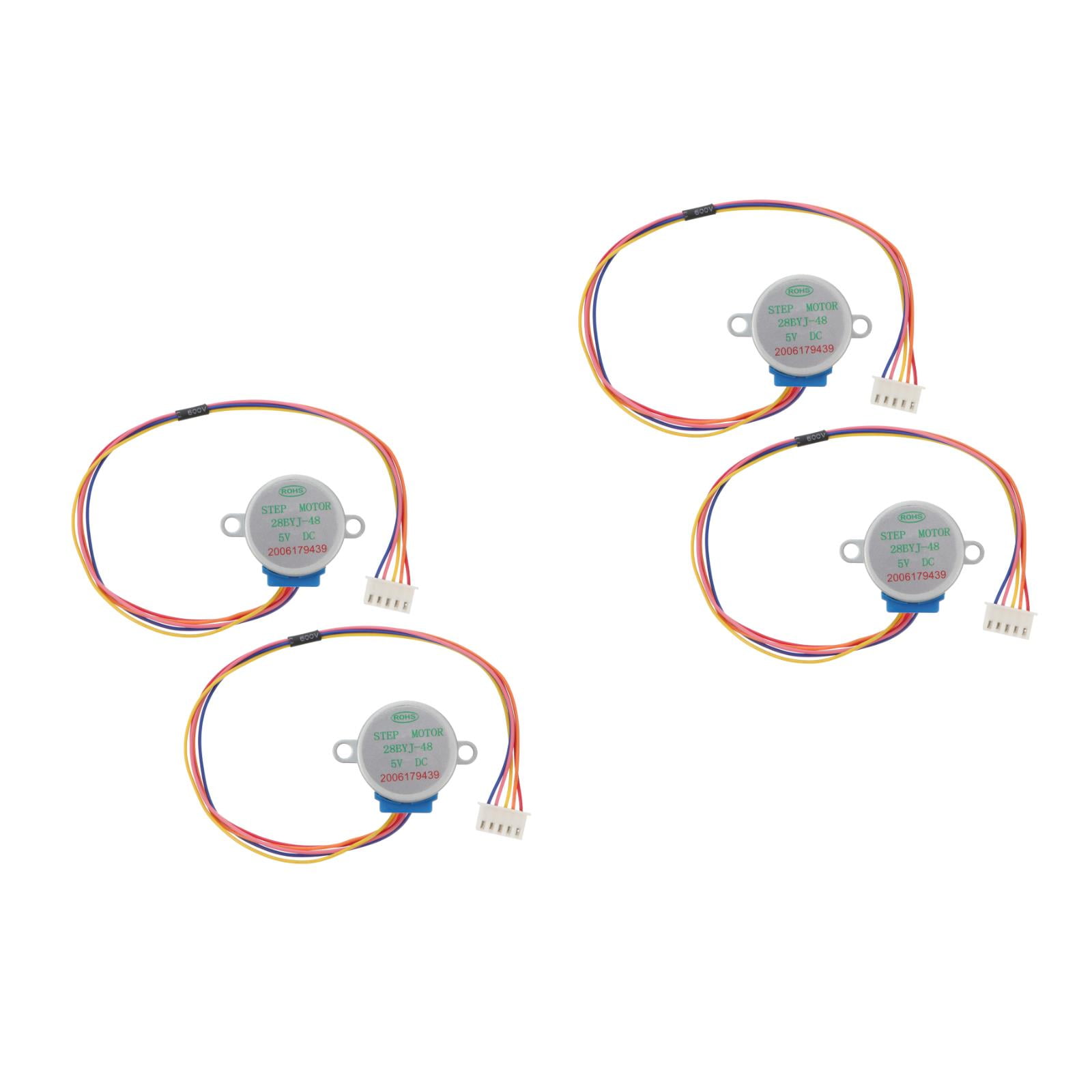 Masteelf 4 Pcs 5V Stepper Motor 4 Wire Stepper Motor High Torque ...
