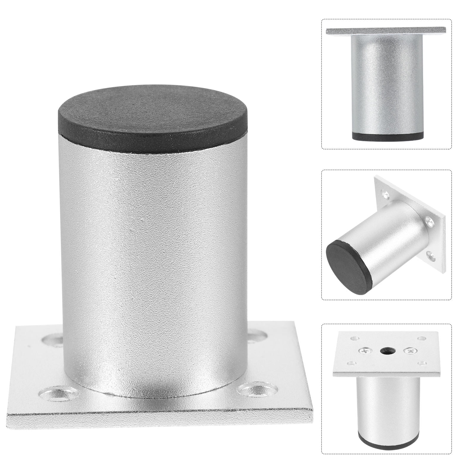 Masteelf 4 Pcs Adjustable Cabinet Feet Furniture Legs Sofa Beds Silver ...