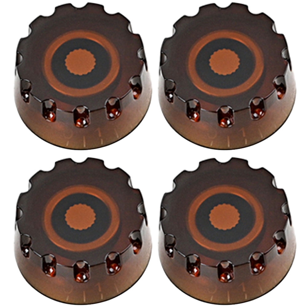 Masteelf 4 Pcs Bass-guitar-hardware Guitar Knob Manual Control Knobs 2 ...