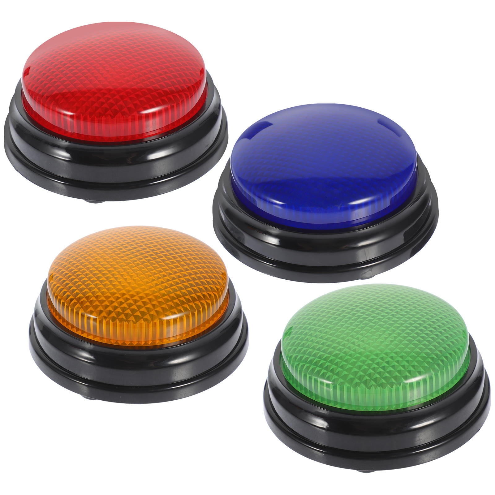 Masteelf 4 Pcs Button Buzzers for Games Illuminated Sound Toddler Dad ...