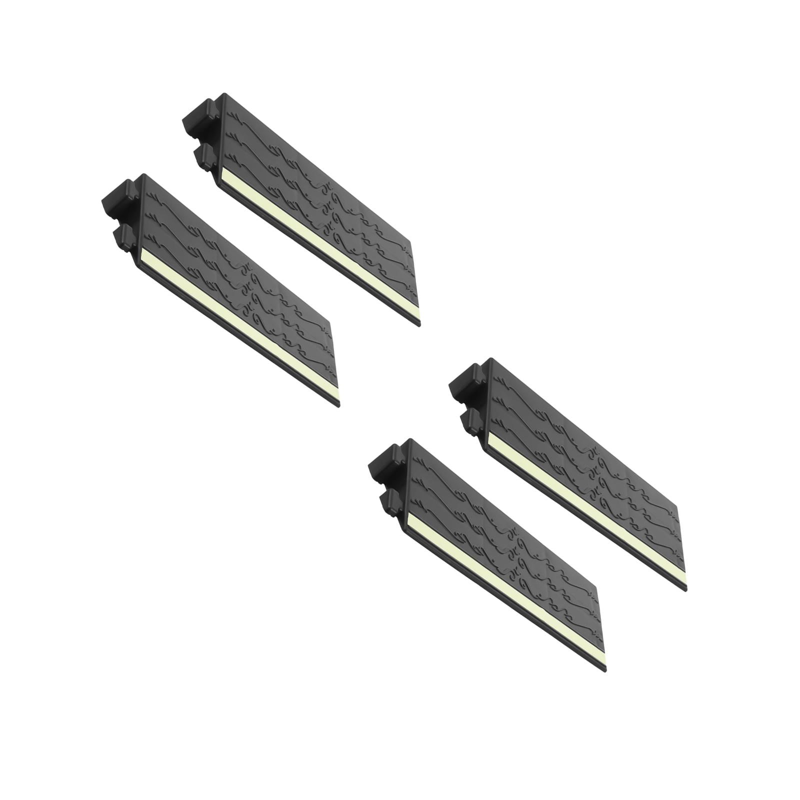 Masteelf 4 Pcs Door Threshold Ramp Wheelchair Ramp Entry Ramp with ...