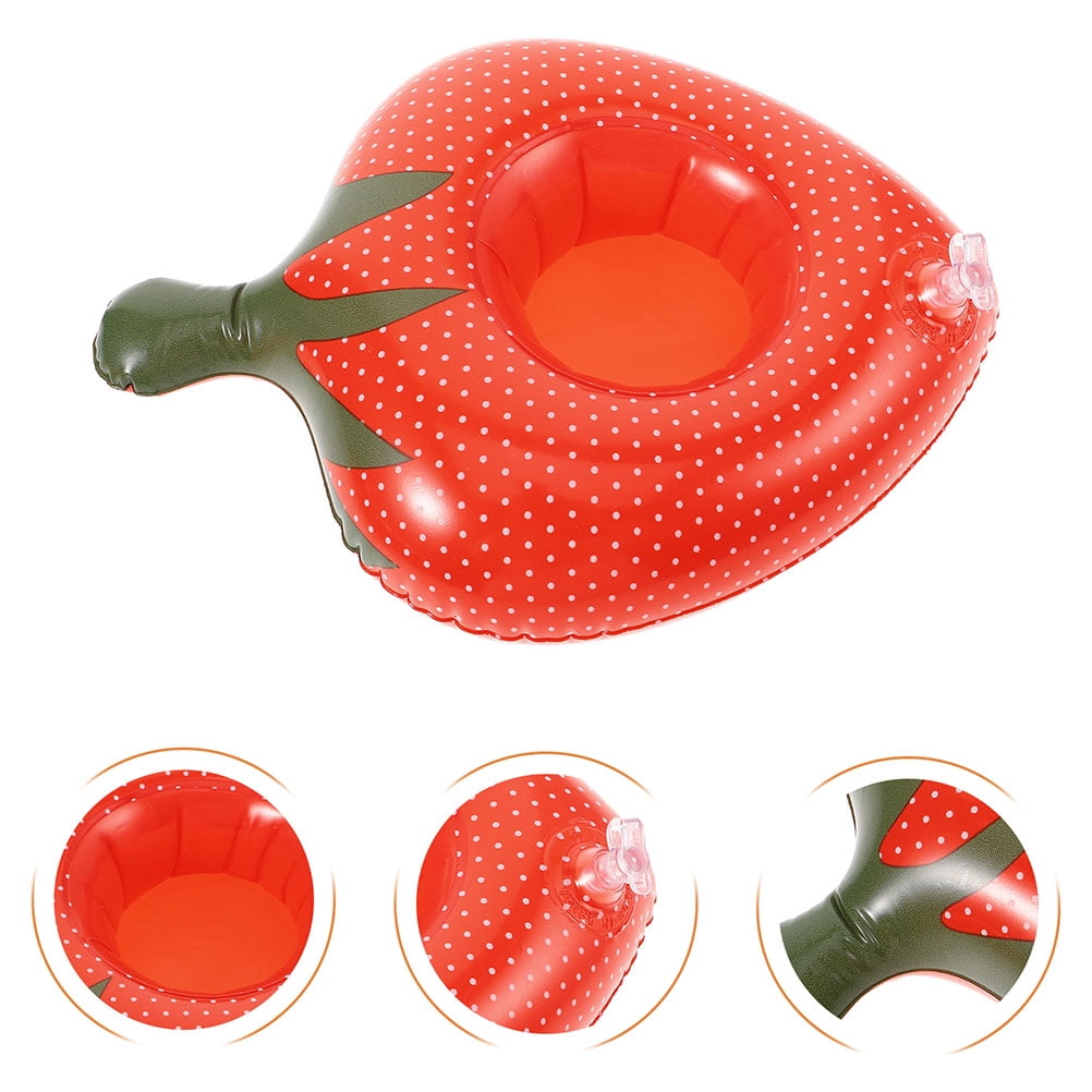 Masteelf 4 Pcs Drink Float for Swimming Pool Beverage Inflatable Red ...