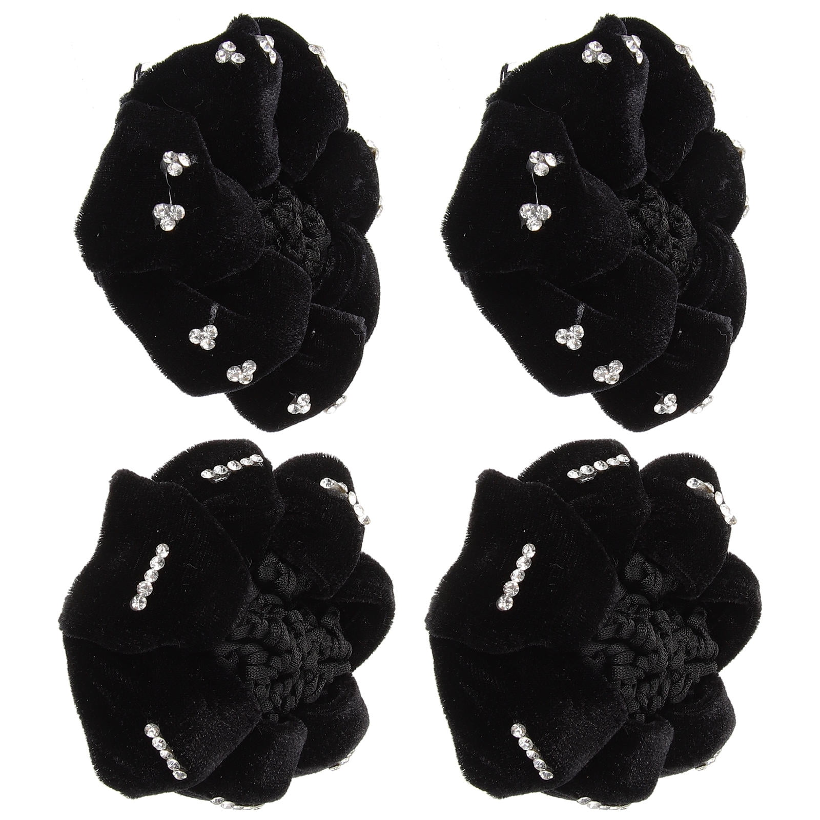 Masteelf 4 Pcs Hair Bun Net Hairnet with Accessories for Women ...