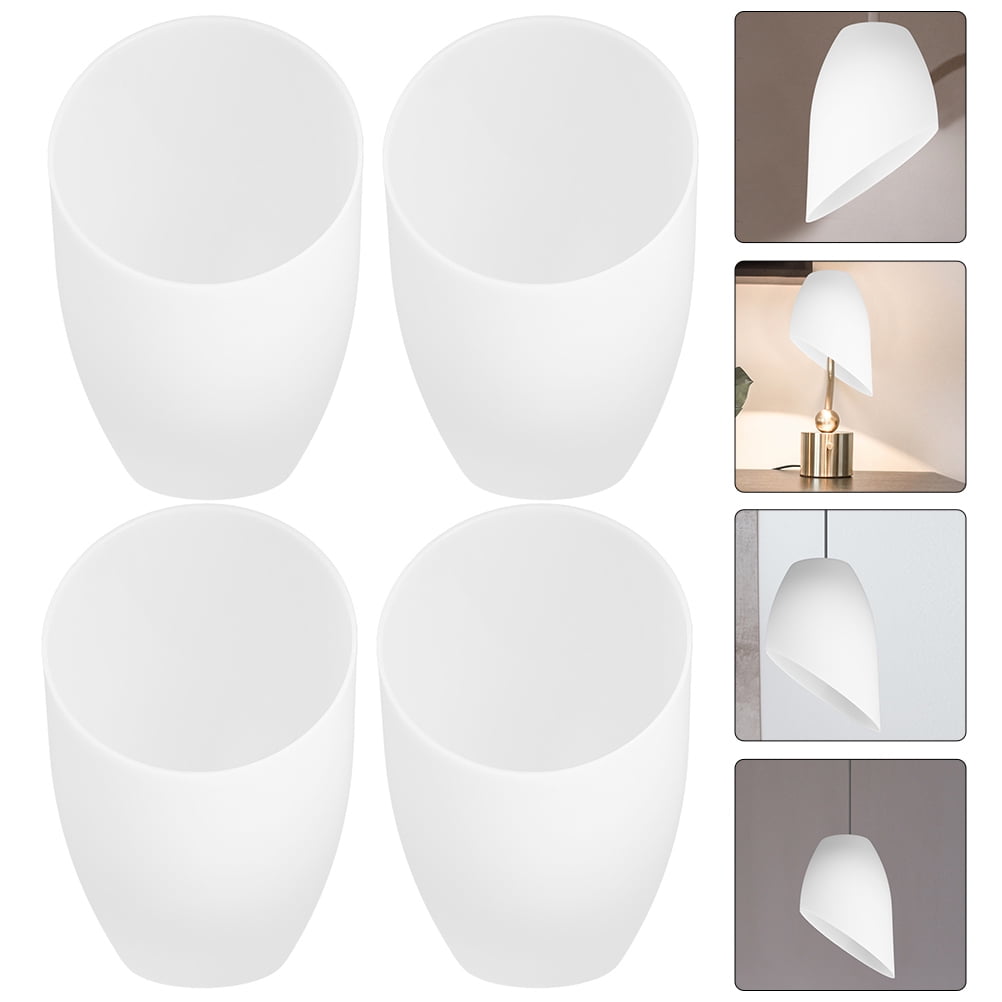 Masteelf 4 Pcs Hanging Lamp Shade Replacement Light Shades White ...