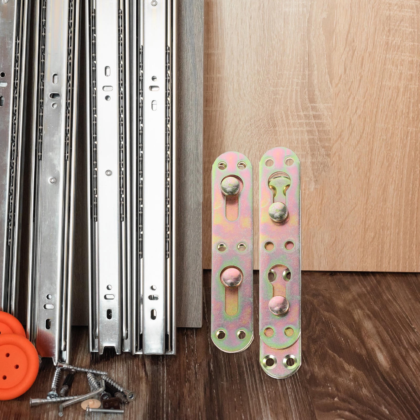 Masteelf 4 Pcs Heavy Furniture Bed Hinge Connection Duty Headboard ...