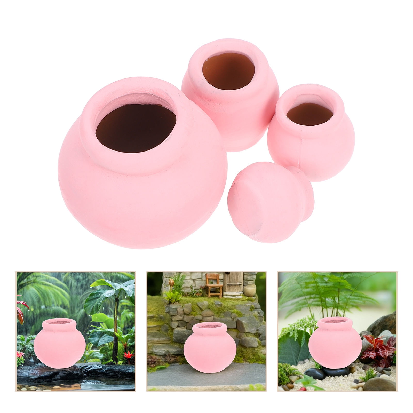 Masteelf 4 Pcs Miniature Flower Pot Pots Bulk Plant for Succulents ...