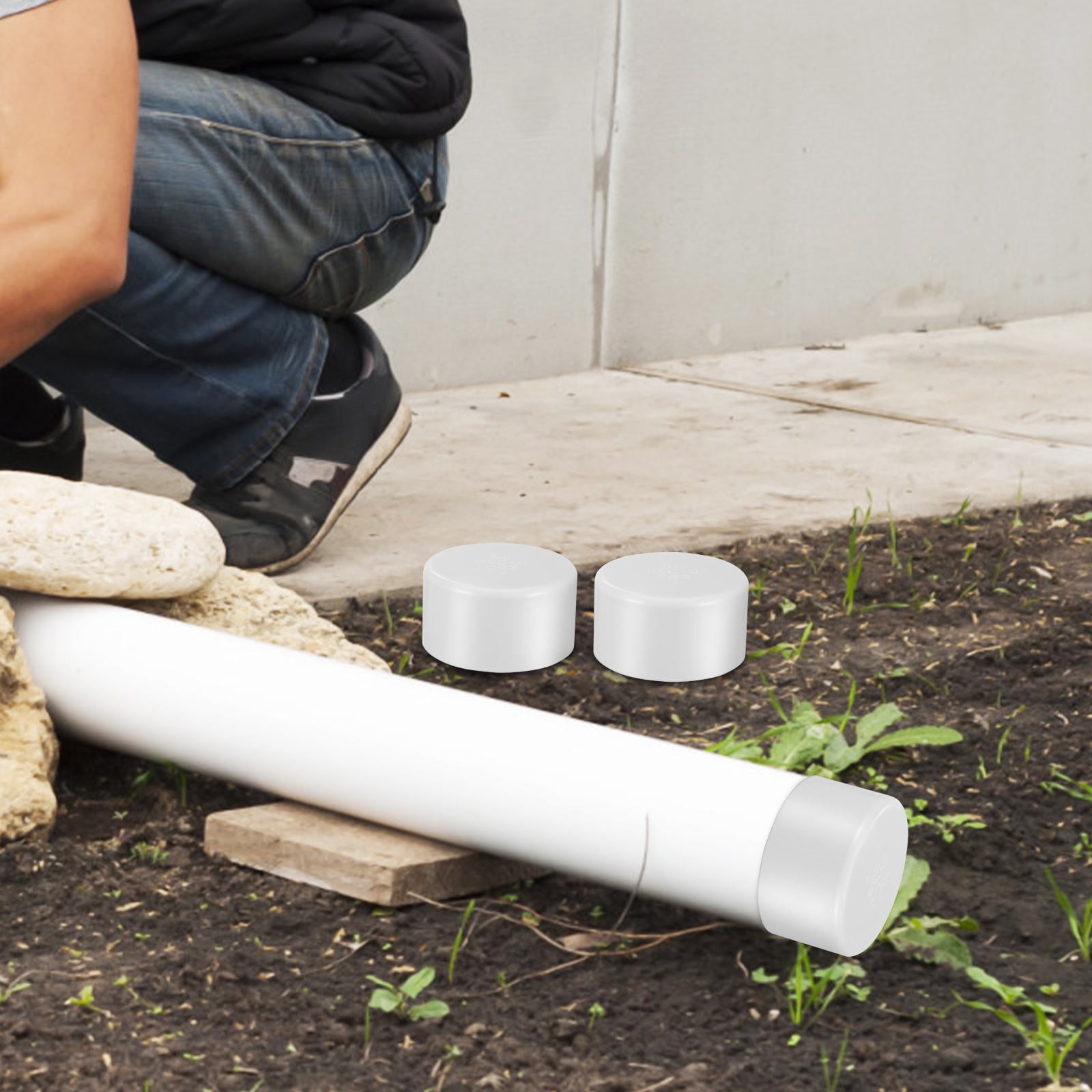 Masteelf 4 Pcs Pvc Pipe End Caps Pvc Pipe Fitting Pvc Pipe Caps ...