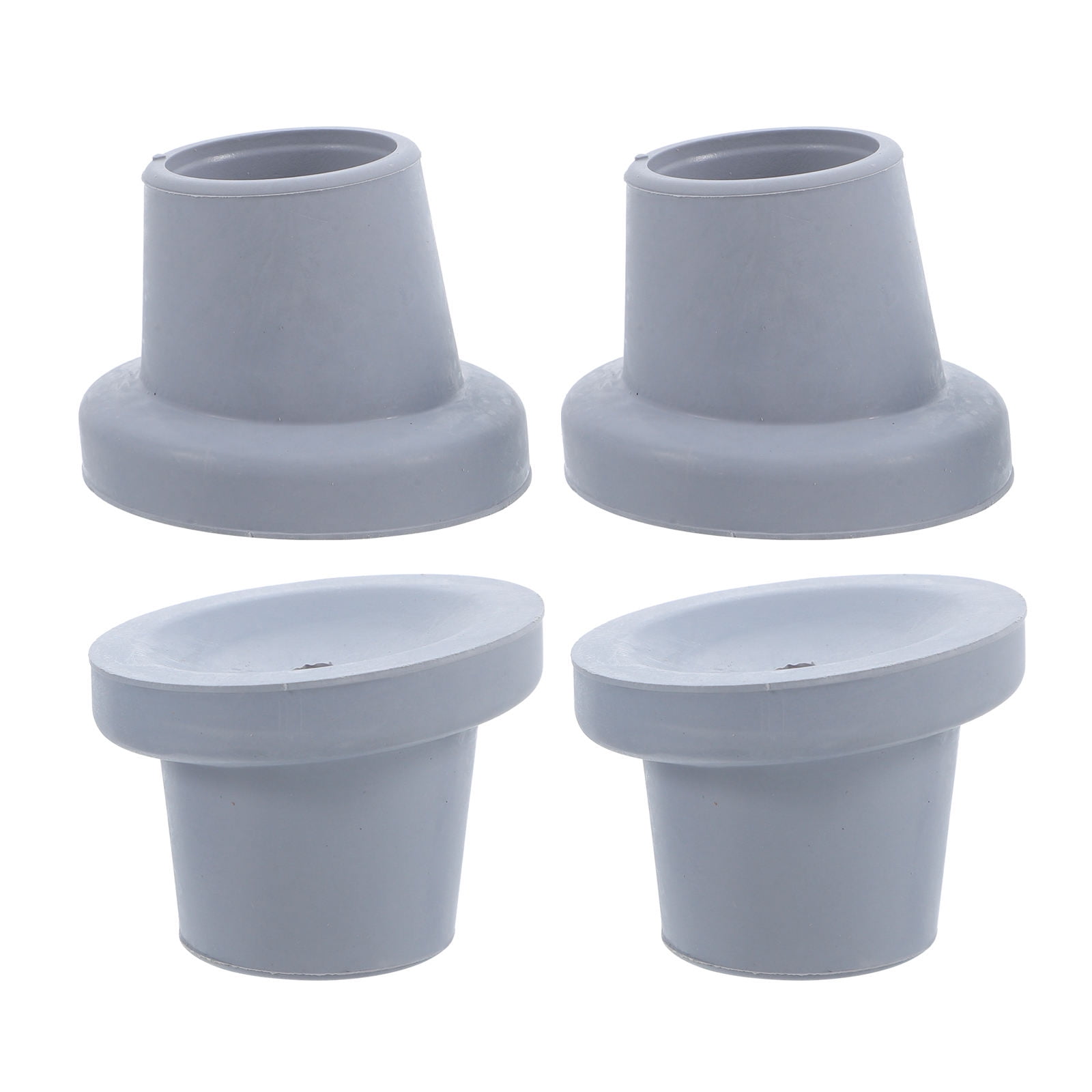 Masteelf 4 Pcs Rubber Bath Foot Cover Stool Leg Floor Protectors Grey ...