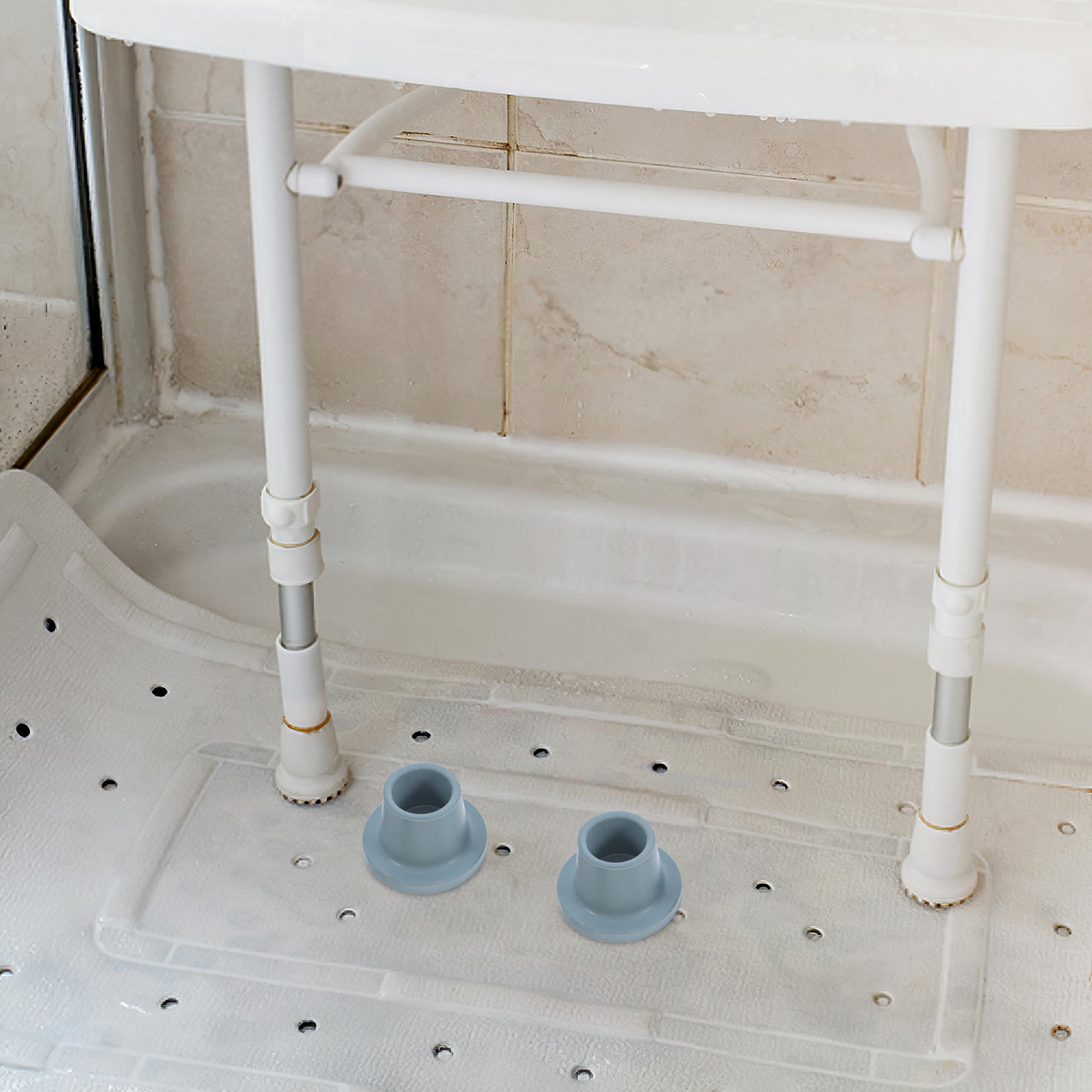 Masteelf 4 Pcs Shower Chair Rubber Feet Replacement Foot Stool Covers ...