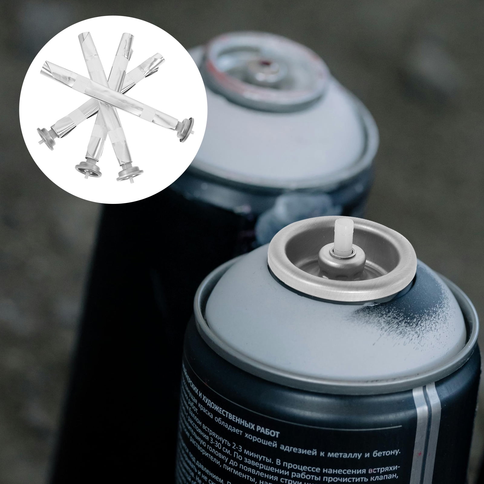 Masteelf 4 Pcs Spray Can Extension Pole Tips for Airless Sprayer White ...