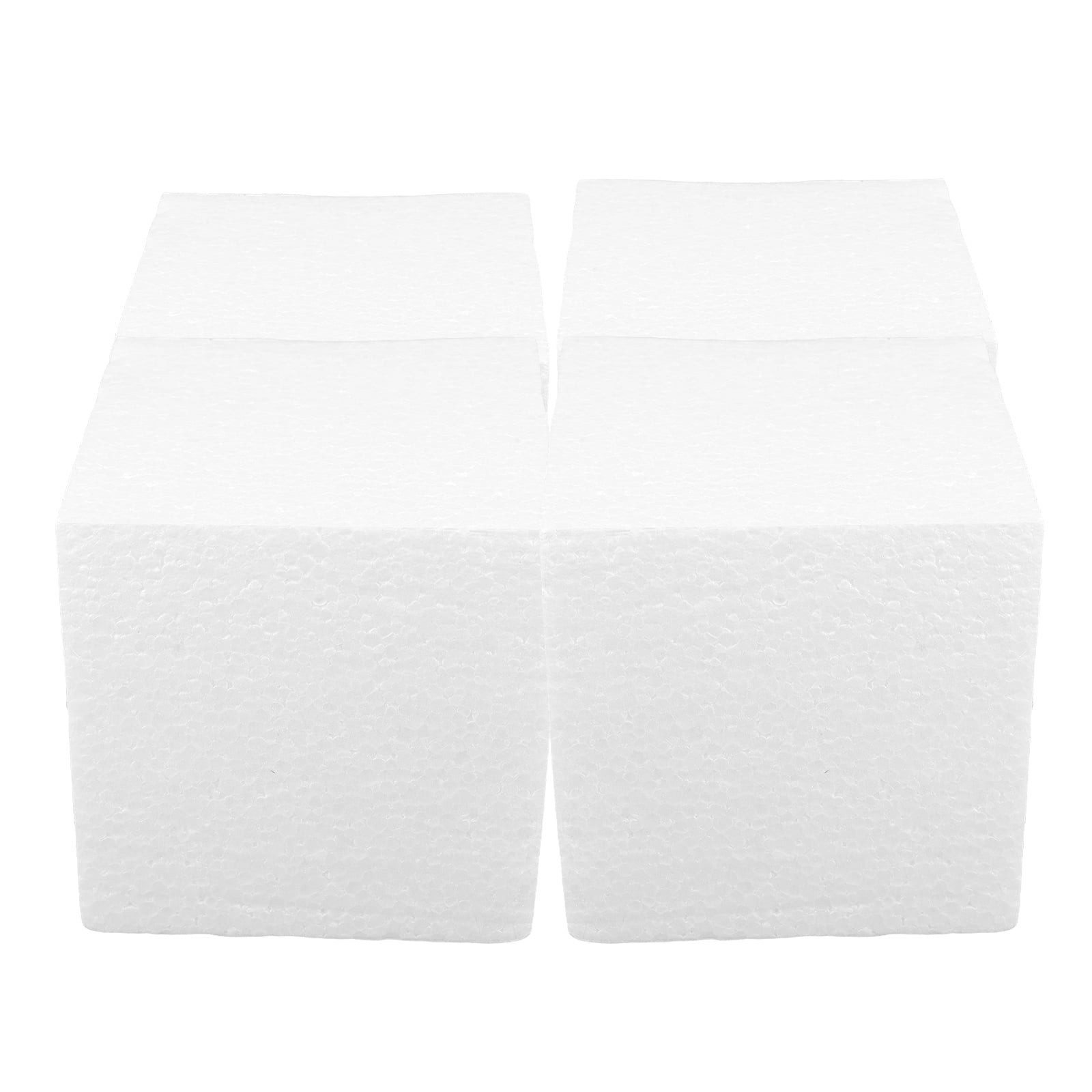 Masteelf 4 Pcs Square Polystyrene Cake Dummies Dummy Floral Foam Blocks ...