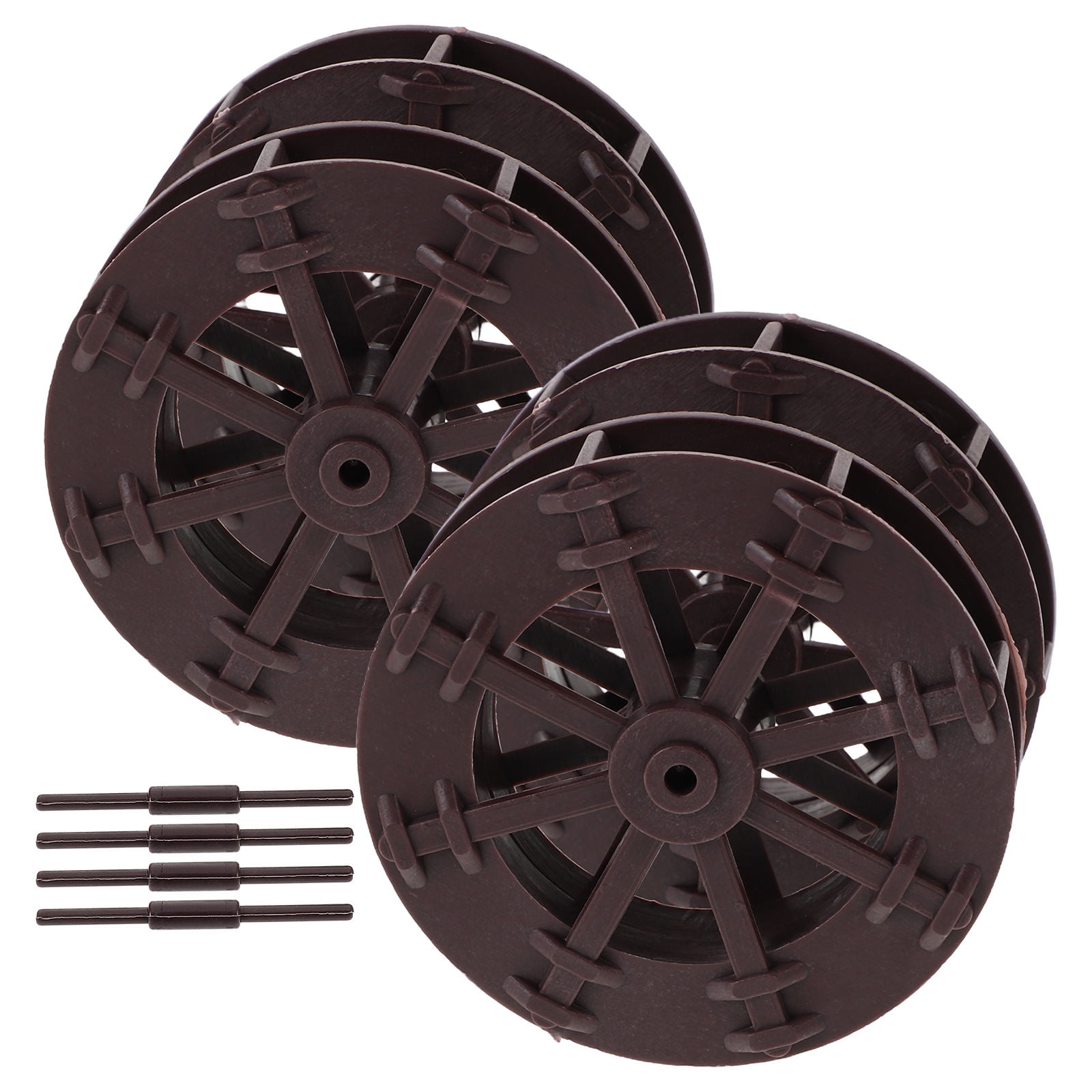 Masteelf 4 Pcs Traditional Water Wheel Miniature Fountain Tools Light ...