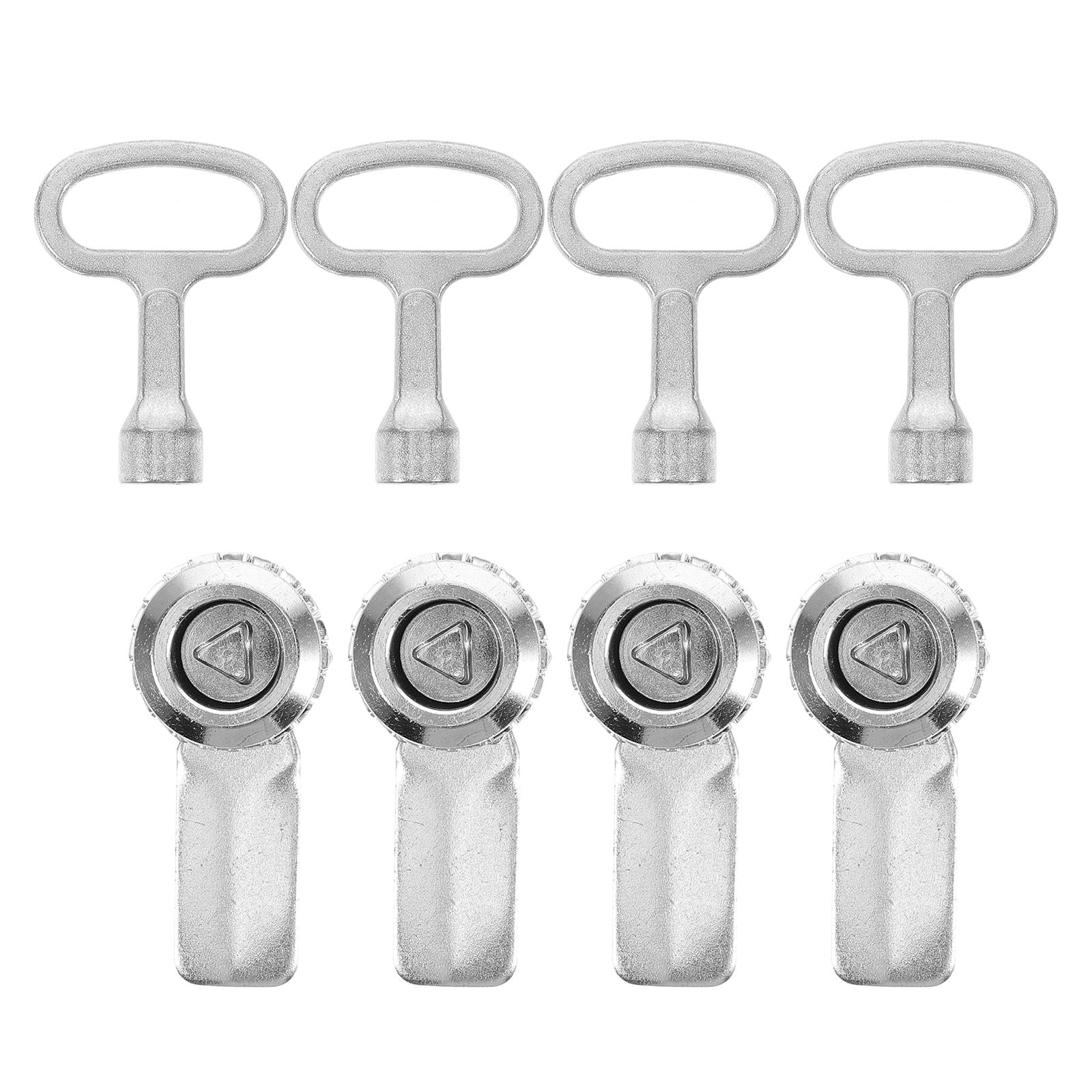 Masteelf 4 Pcs Triangle Key Trash Can Bin Metal Key Garbage Bin Lock ...