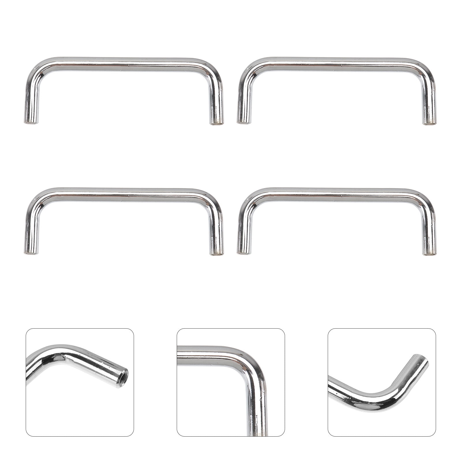 Masteelf 4 Pcs U Shaped Pull Handles High-end Handles 10.8x3.6cm Silver ...