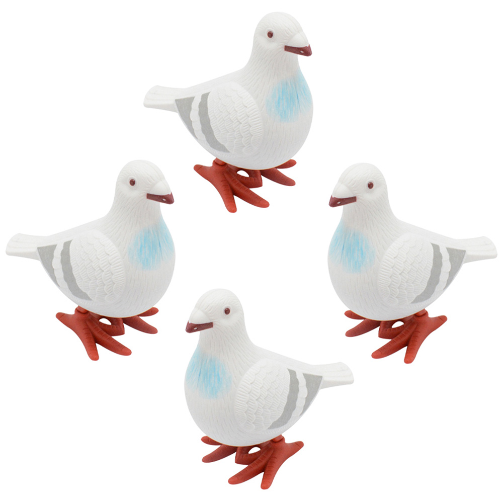 Masteelf 4 Pcs Wind up Tiny Toys Fidget Clockwork Pigeon Child ...