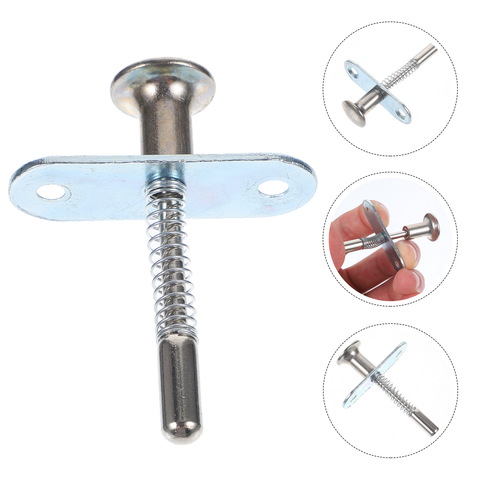 Masteelf 4 Pcs Window Screen Plunger Pin Mini Crib Latch Spring Loaded ...