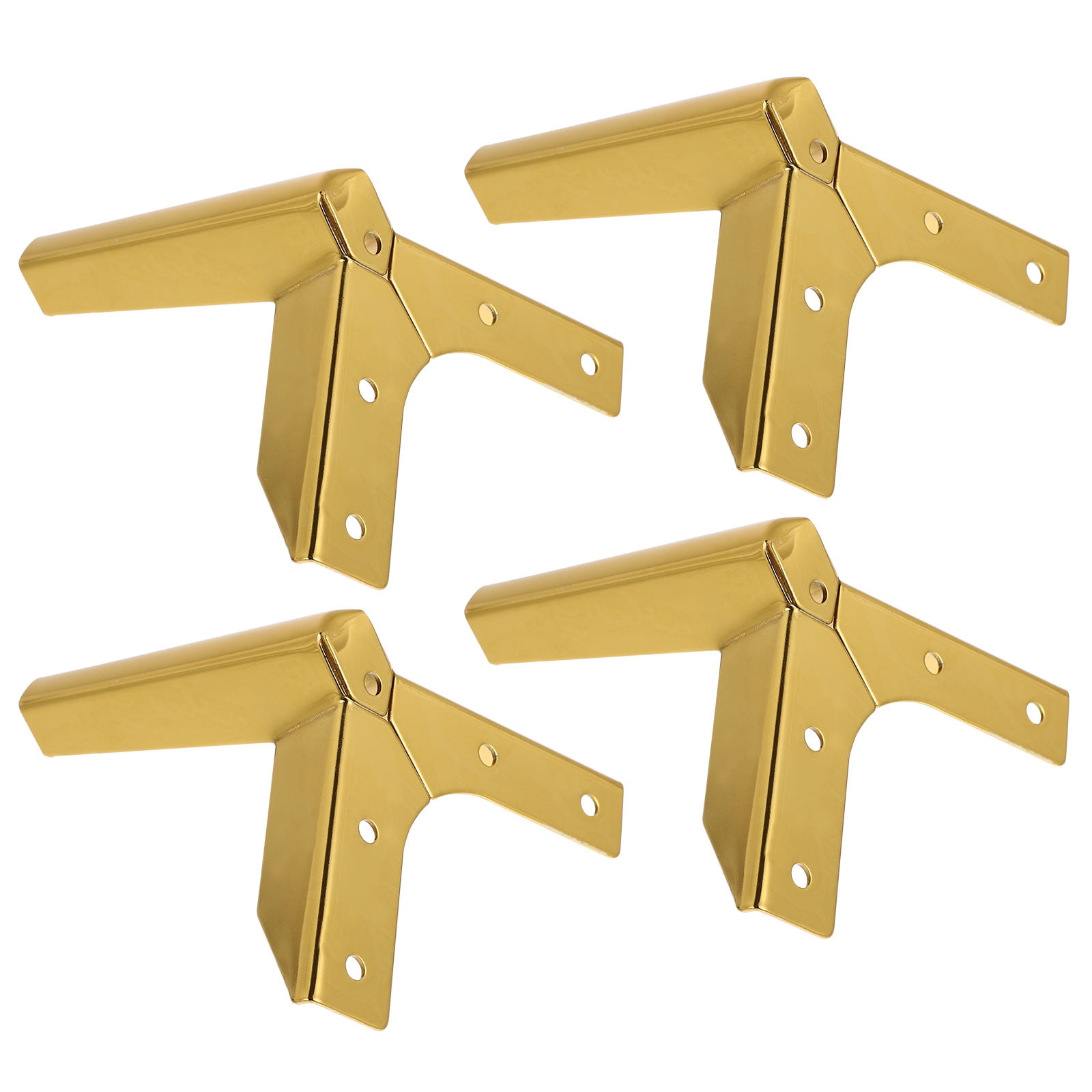 Masteelf 4 Pcs for Furniture Leg Leveler Leveling Feet Desk Legs Golden ...