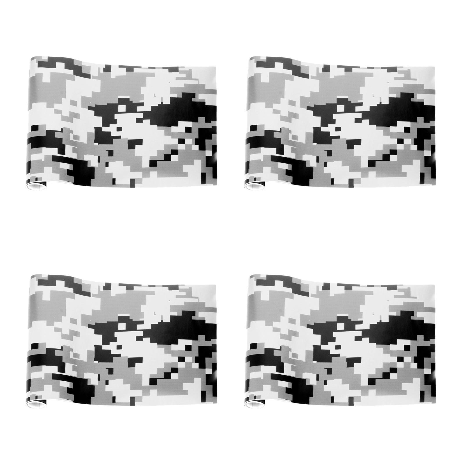 Masteelf 4 Rolls Camouflage Sticker Motorcycle Stickers Film Camo Vinyl ...
