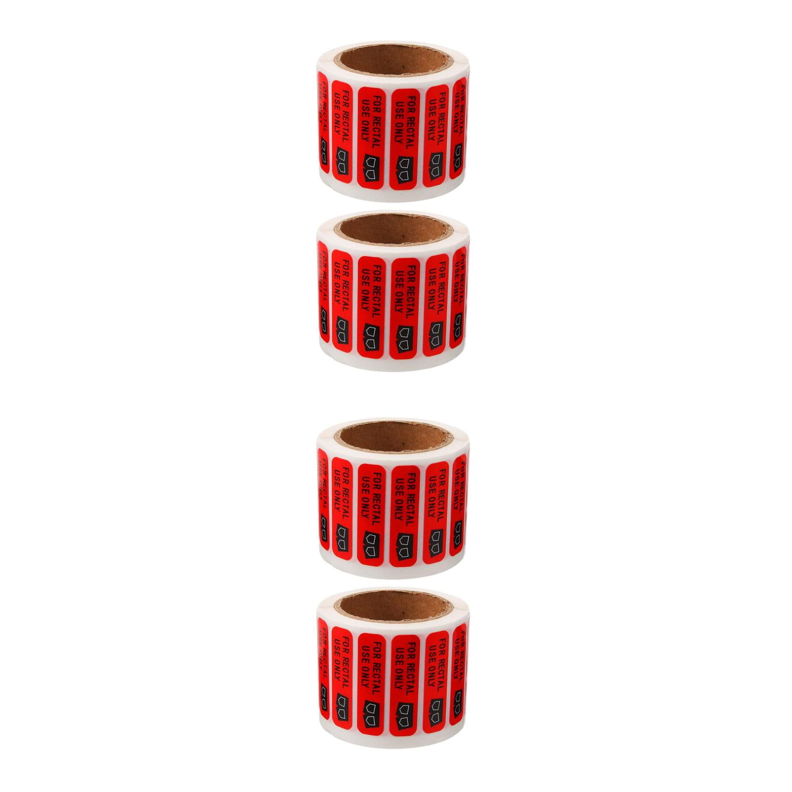 Masteelf 4 Rolls Of Funny Adhesive Stickers Rectal Use Only Decals ...