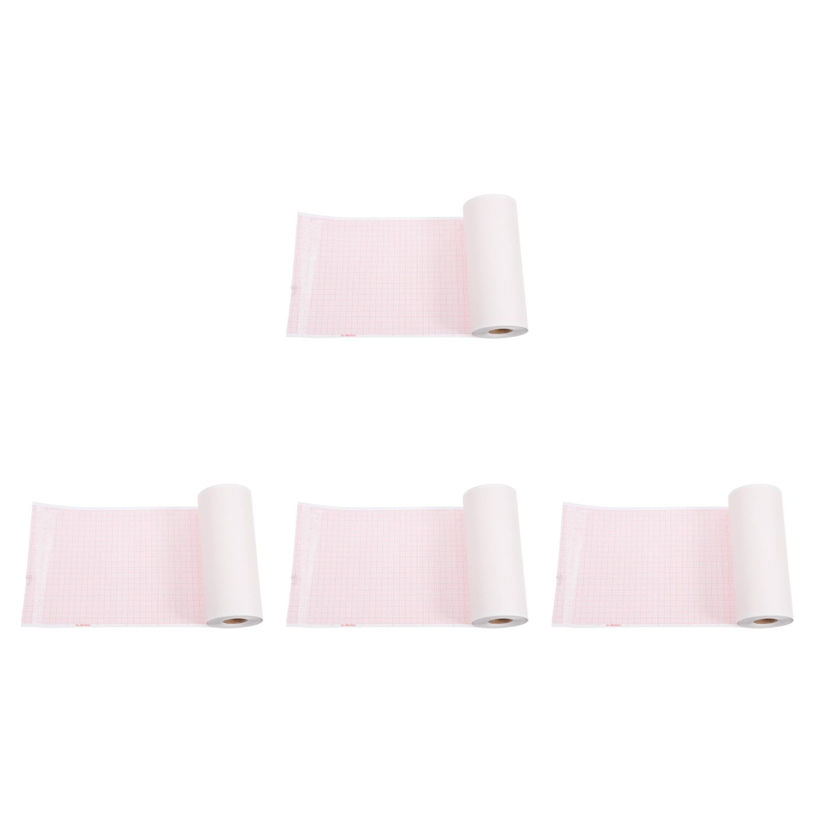Masteelf 4 Rolls Thick ECG Paper Printer Rolls For Accurate ...