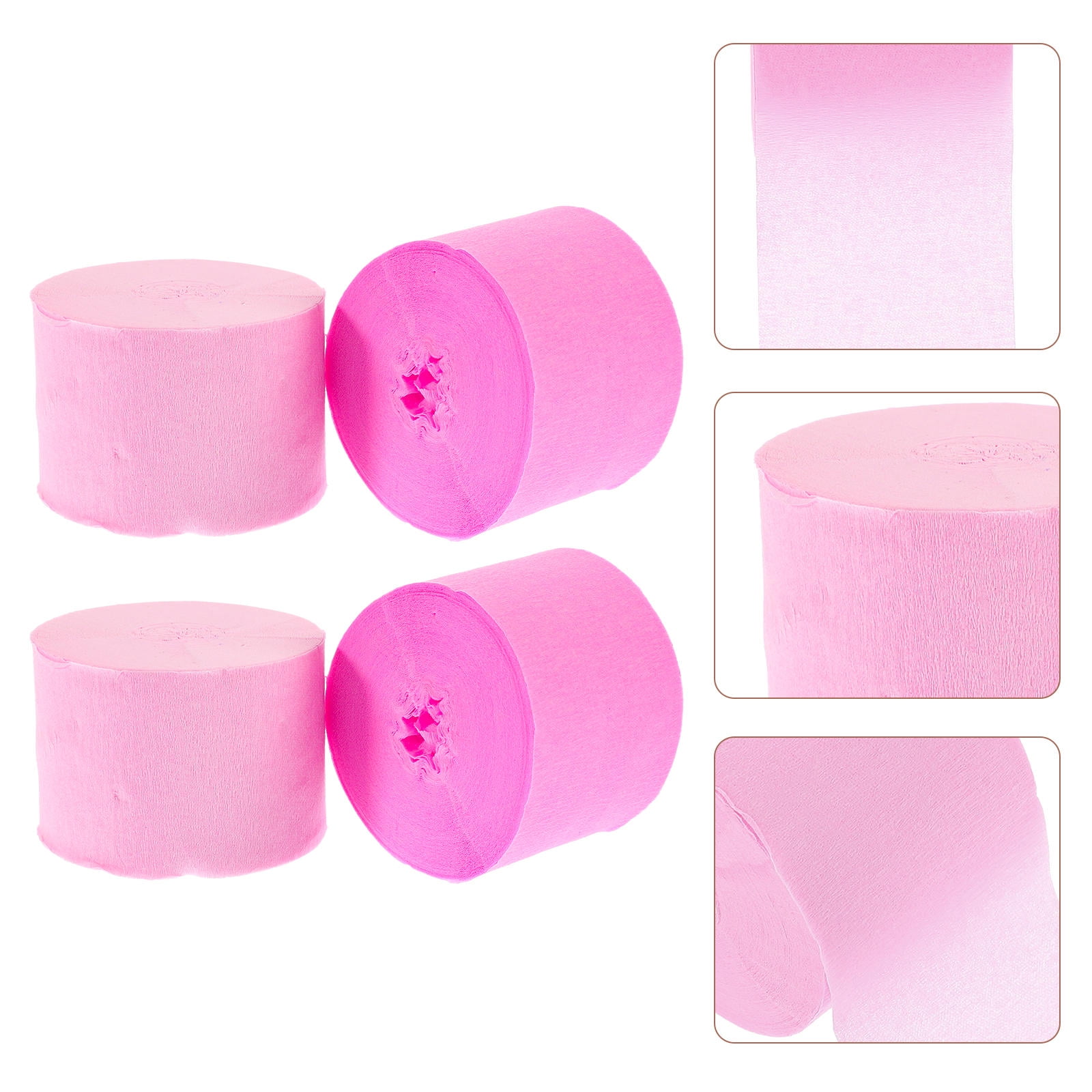 Masteelf 4 Rolls of Crepe Paper Streamers Wedding Birthday Crepe Paper ...
