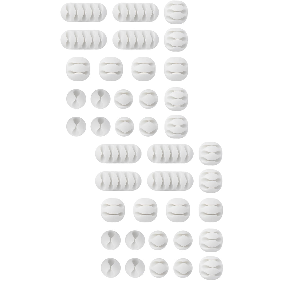 Masteelf 4 Sets /20 Pcs Desktop Cable Fastener Set Flexible Multi-hole ...