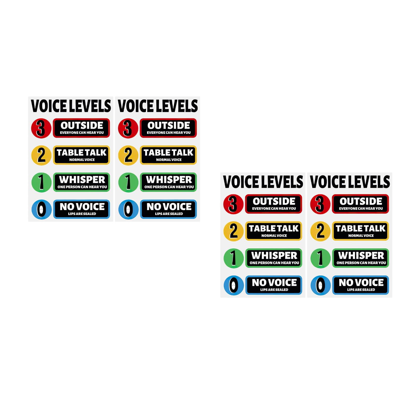 Masteelf 4 Sets Classroom Management Tools Voice Level Sticker Noise ...