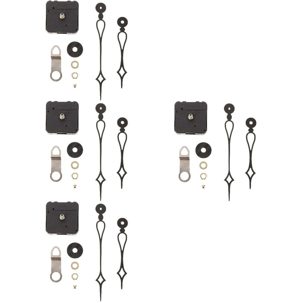 Masteelf 4 Sets Clock Movement Mute Clock Movement Parts DIY Clock ...