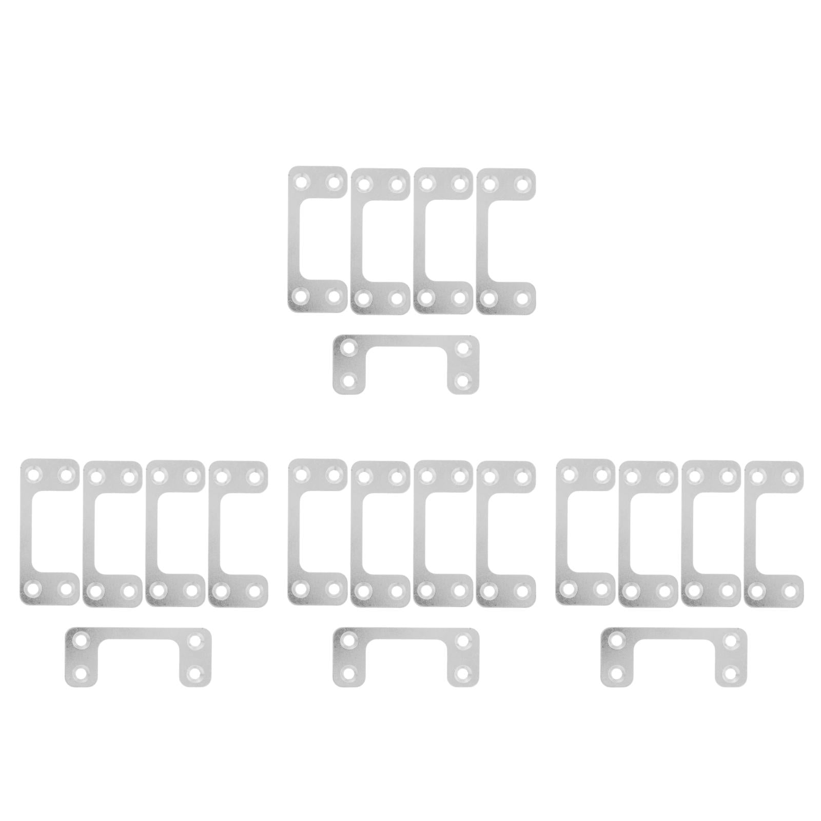 Masteelf 4 Sets Of Deadbolt Strike Plate Large Hole Strike Plate Door ...