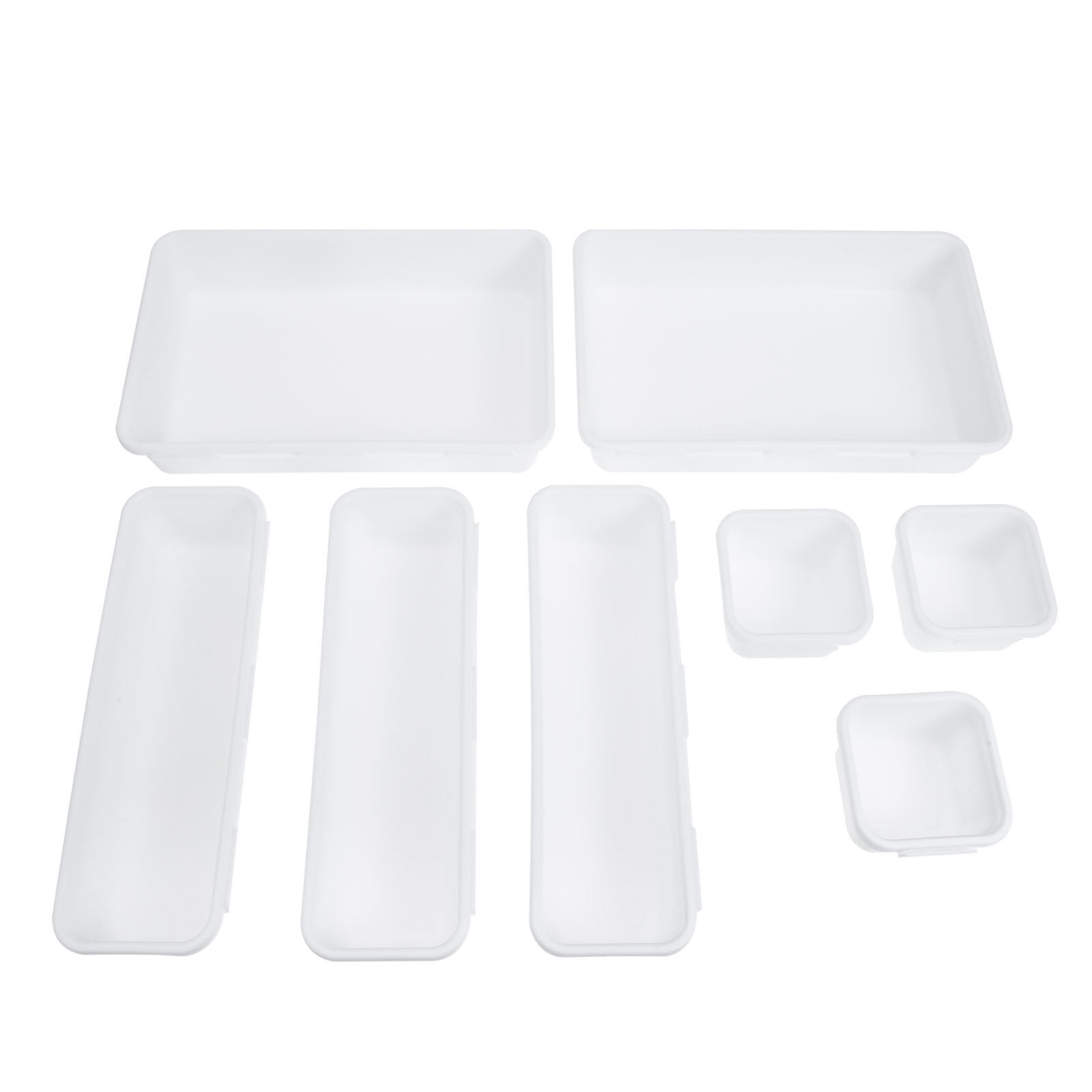 Masteelf 4 Sets Desk Drawer Organizer Trays Drawer Combined Storage ...