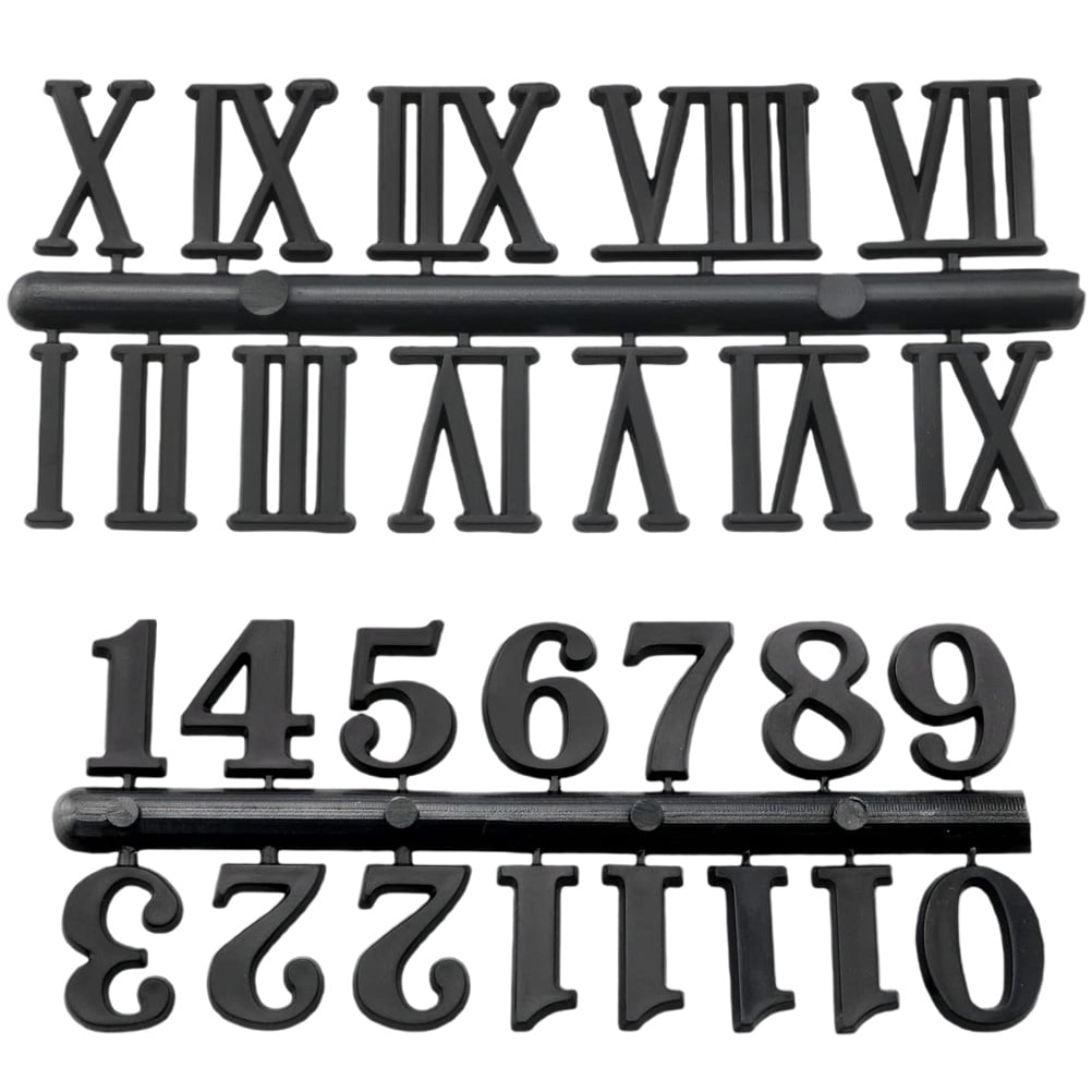 Masteelf 4 Sets Digital Clock Replacement Numbers Roman Clock Numbers ...