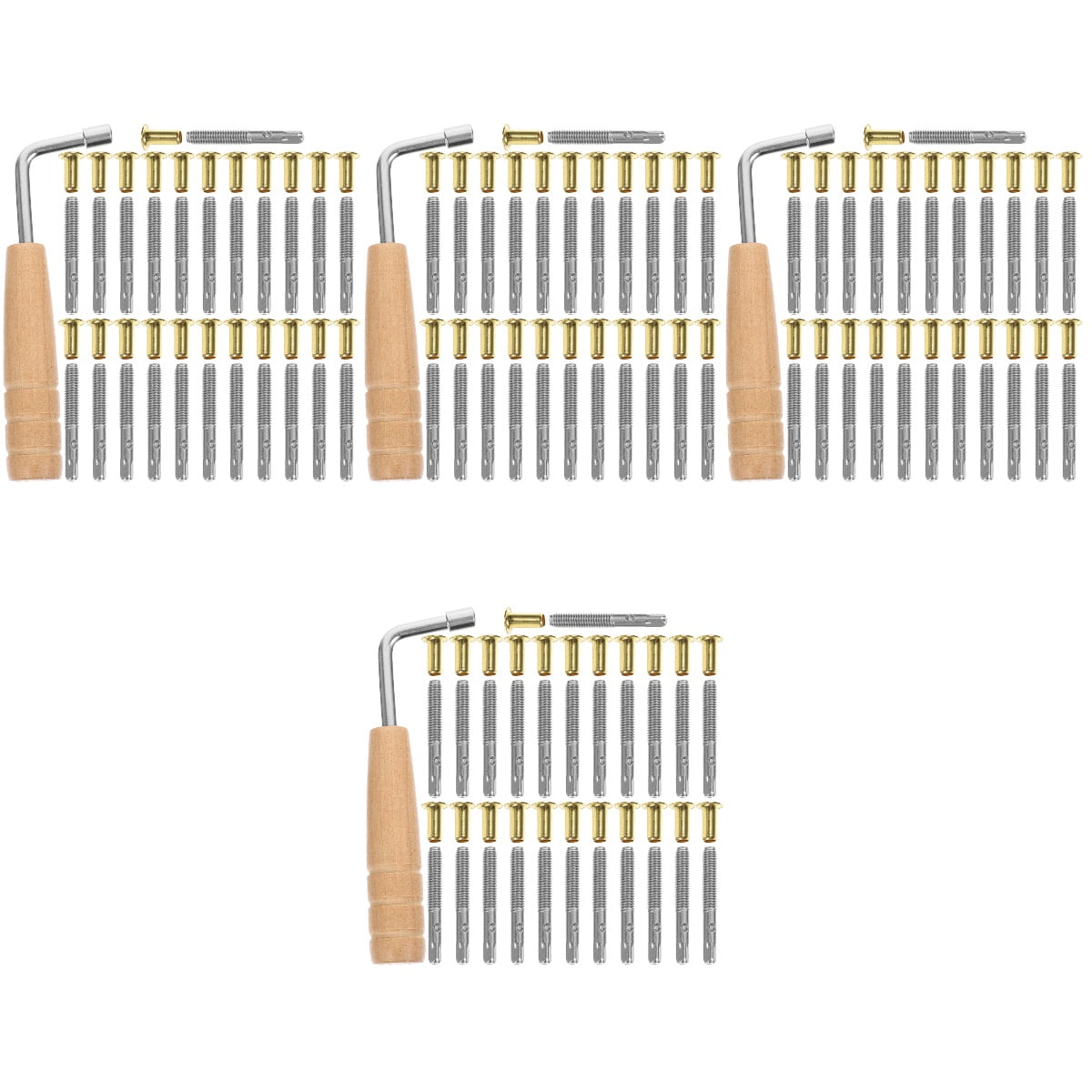 Masteelf 4 Sets Lyre Harp Tuning Pin Nail Harp Wrench for Lyre Harp ...