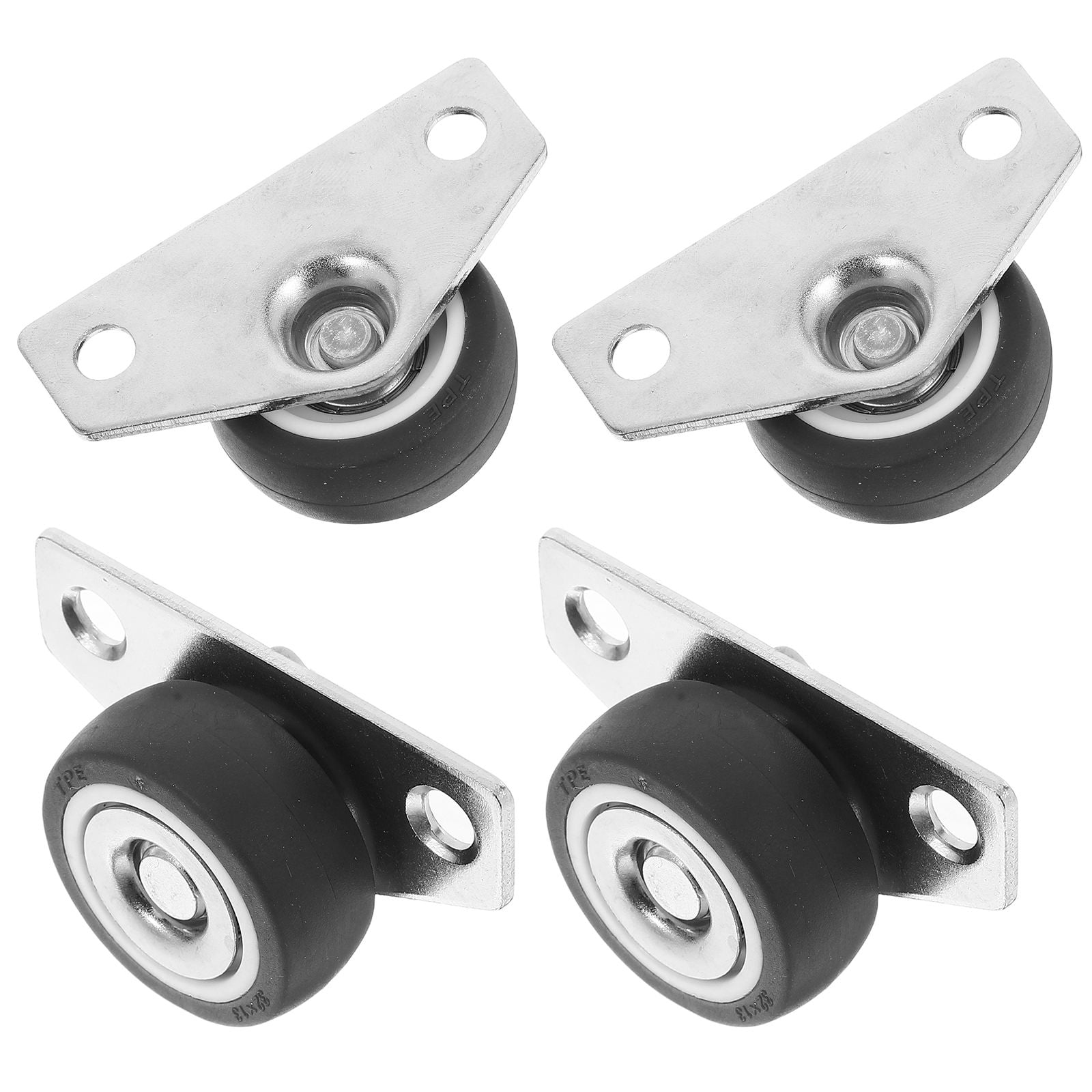 Masteelf 4 Sets Mini Silent Swivel Casters For Wooden Drawers And ...