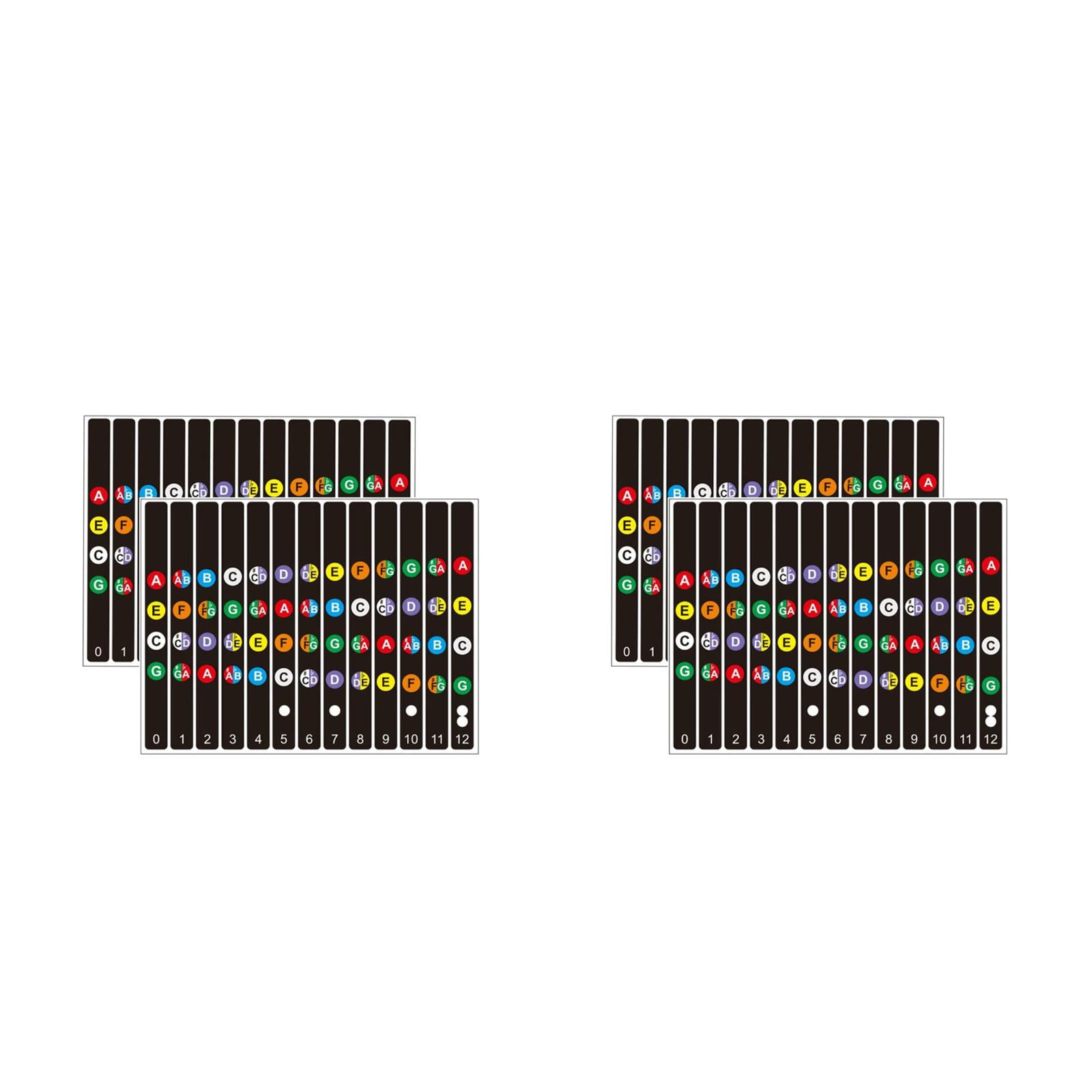 Masteelf 4 Sets Of Guitar Fretboard Stickers Fretboard Markers Inlay ...