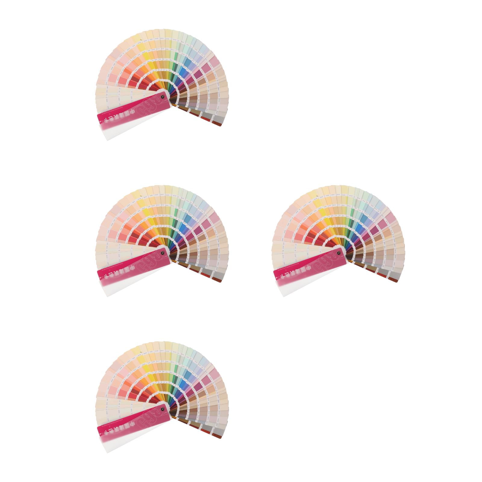 Masteelf 4 Sets Paint Sample Cards Paint Color Cards Standard Color ...