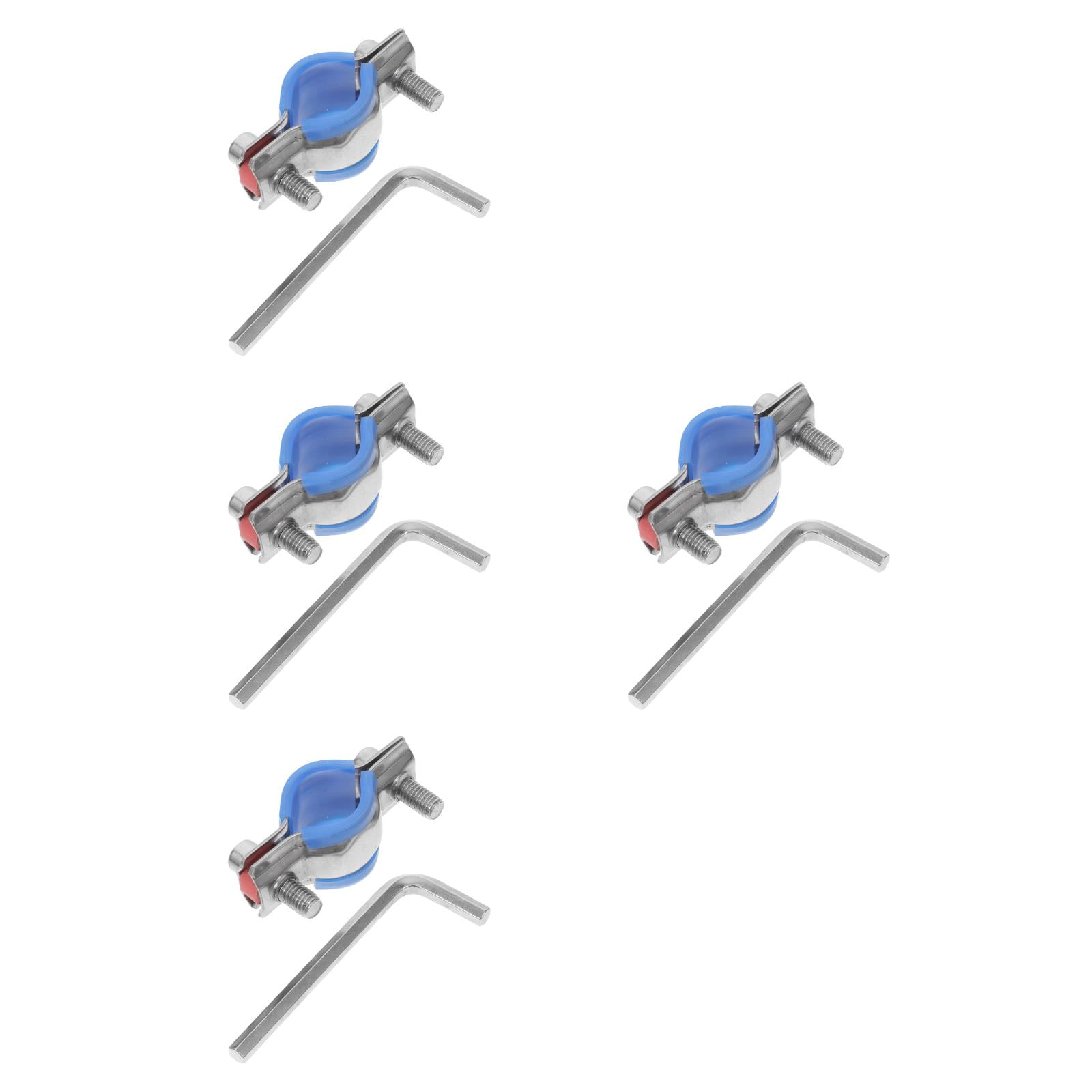 Masteelf 4 Sets Pipe Securing Clamp Stainless Steel Clamp Chair ...