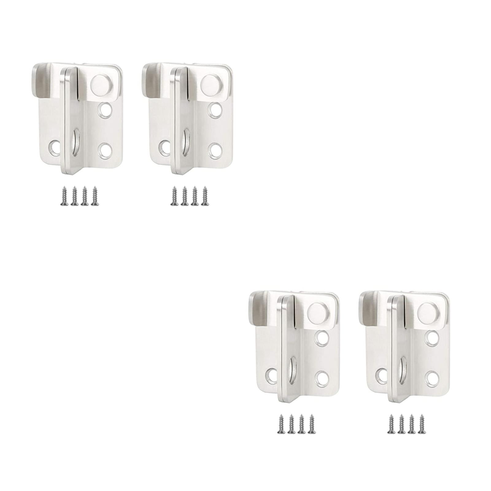 Masteelf 4 Sets Sliding Latch Lock Stainless Steel Bar Latch Safety ...