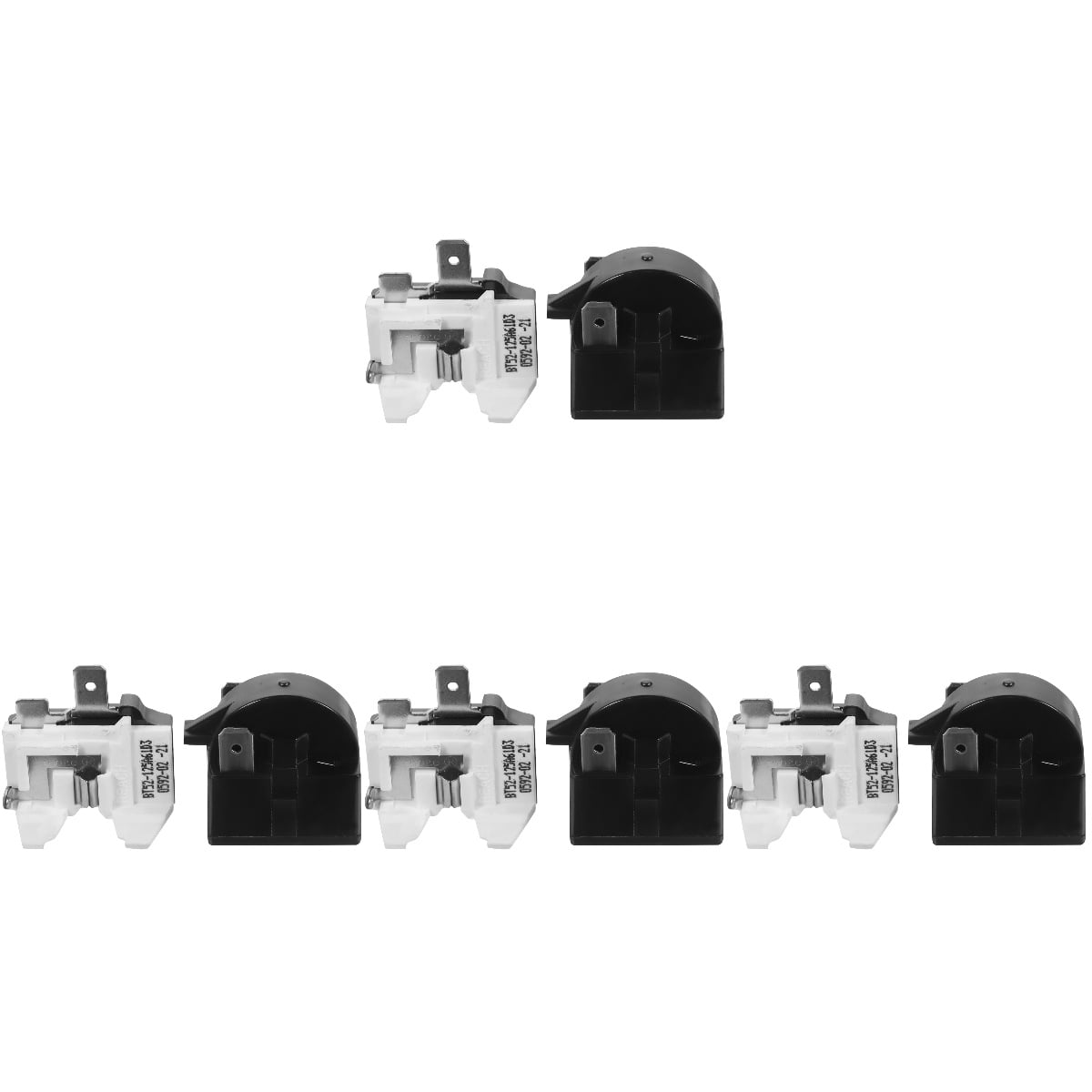 Masteelf 4 Sets of Freezer Compressor Overload Protector Refrigerator ...