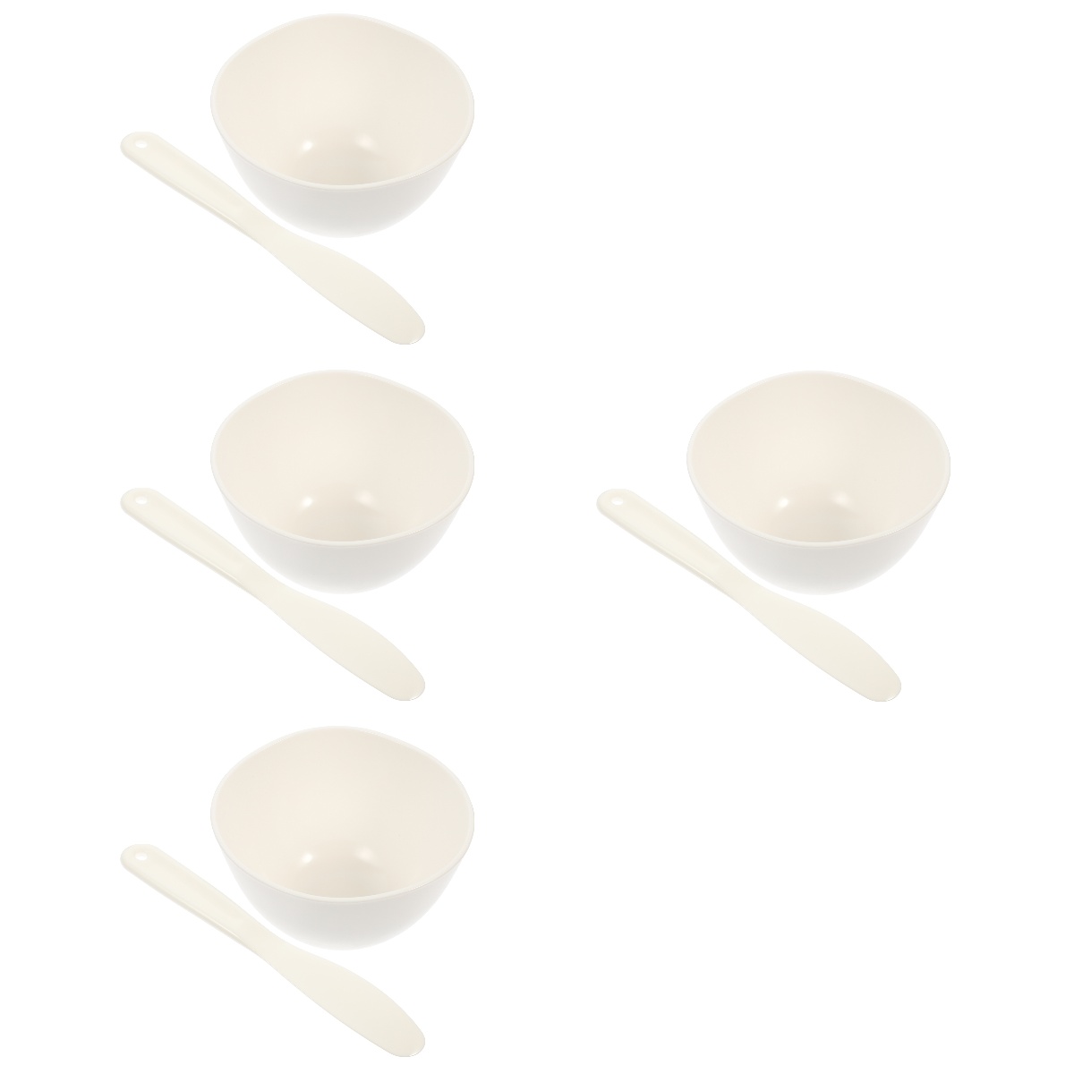 Masteelf 4 Sets of Plastic Mask Bowl Kit Multi-function Mask Bowl DIY ...