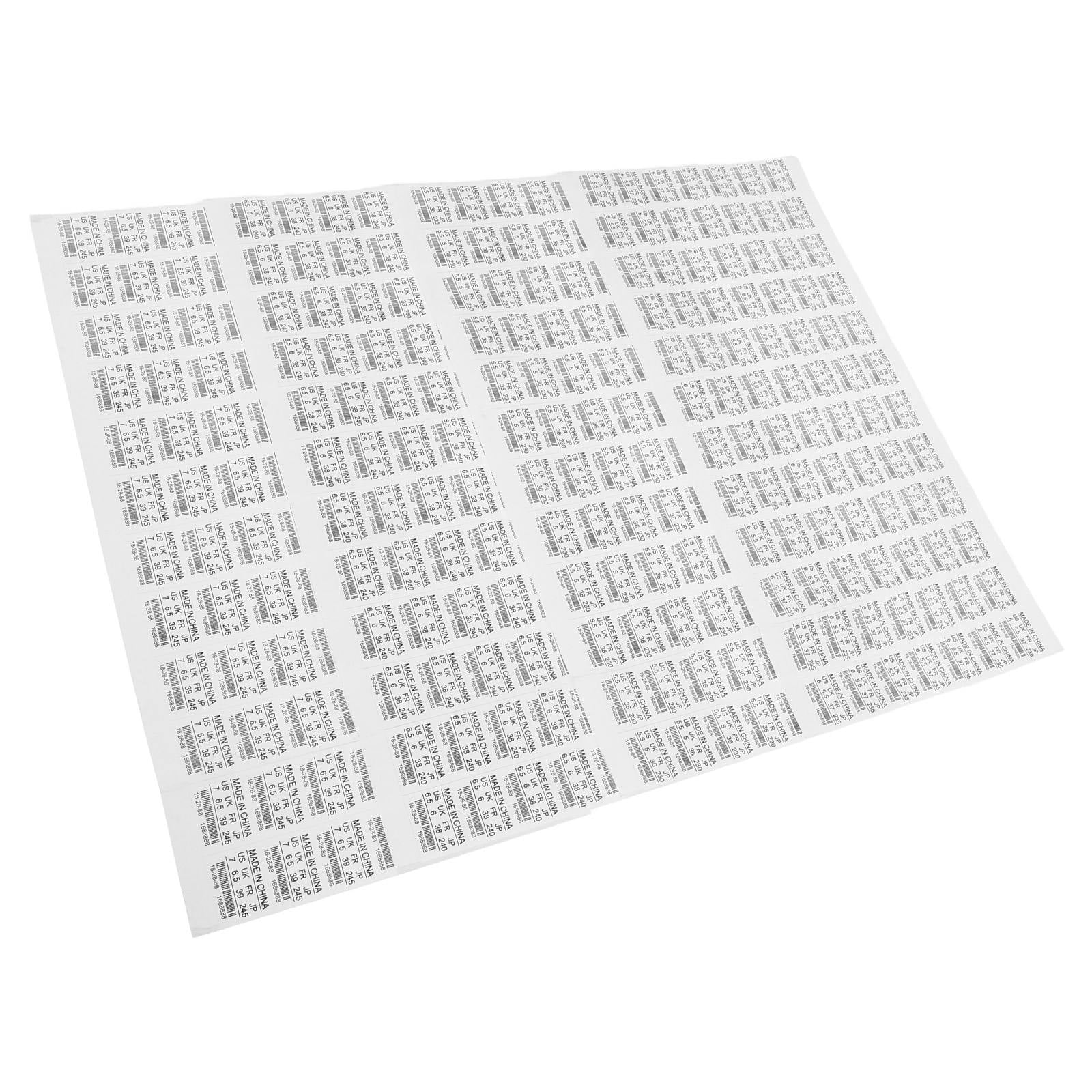 Masteelf 4 Sheets Adhesive Shoe Store Labels Shoes Size Number Sticker ...